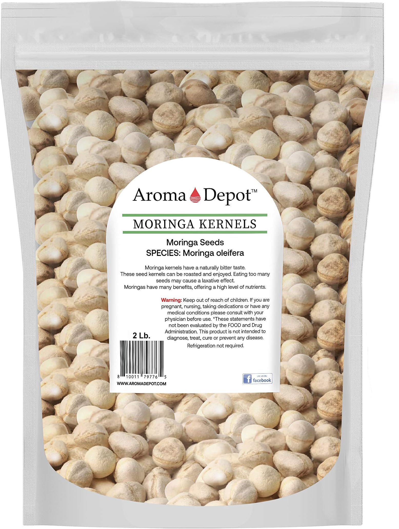 Amazon.com : Moringa Seeds Kernel Shelled 16 oz. / 1 lb. - Clean PKM1 ...