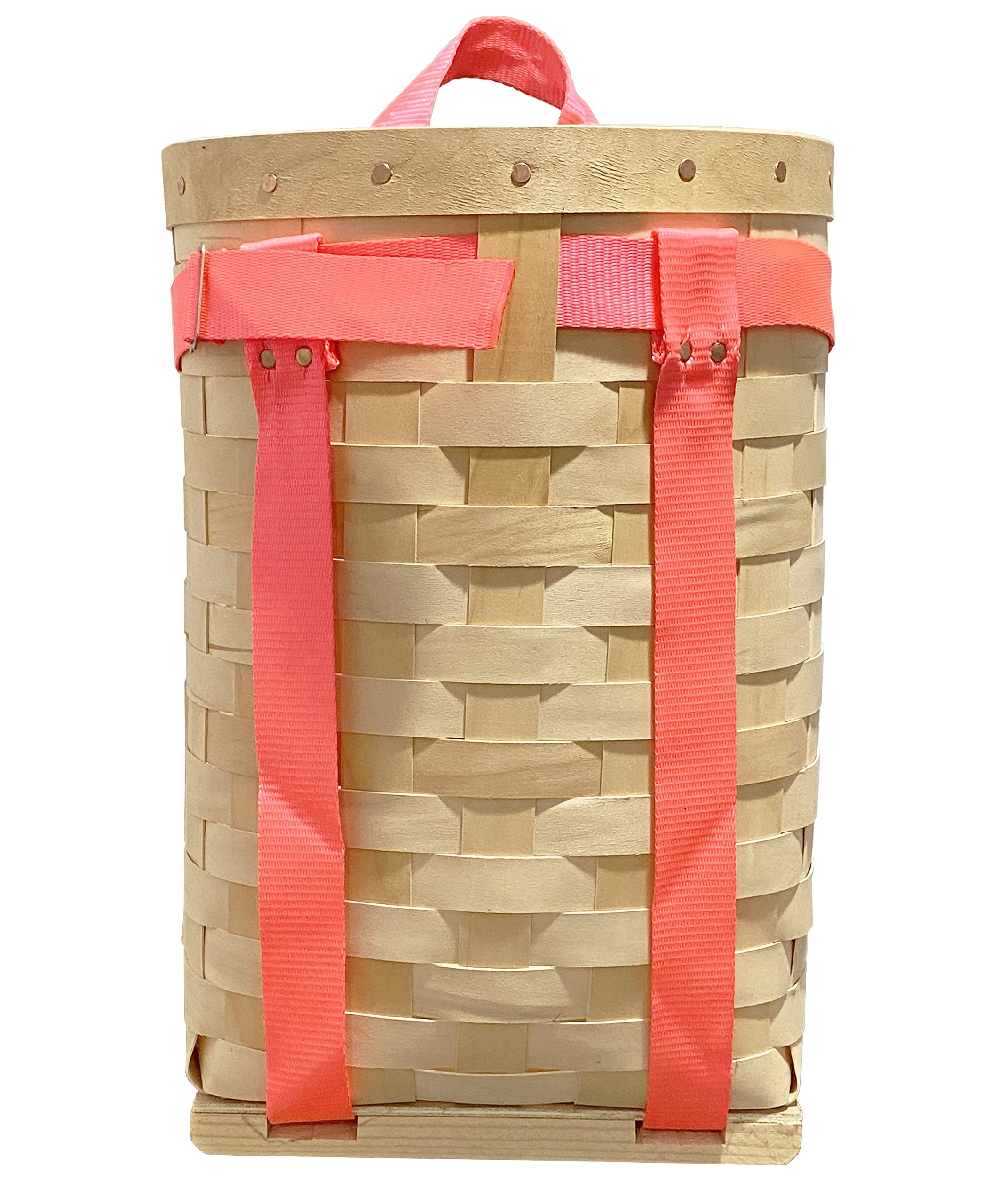 Amazon.com: Hardwood Veneer Trappers Pack Basket - 17" with Pink ...