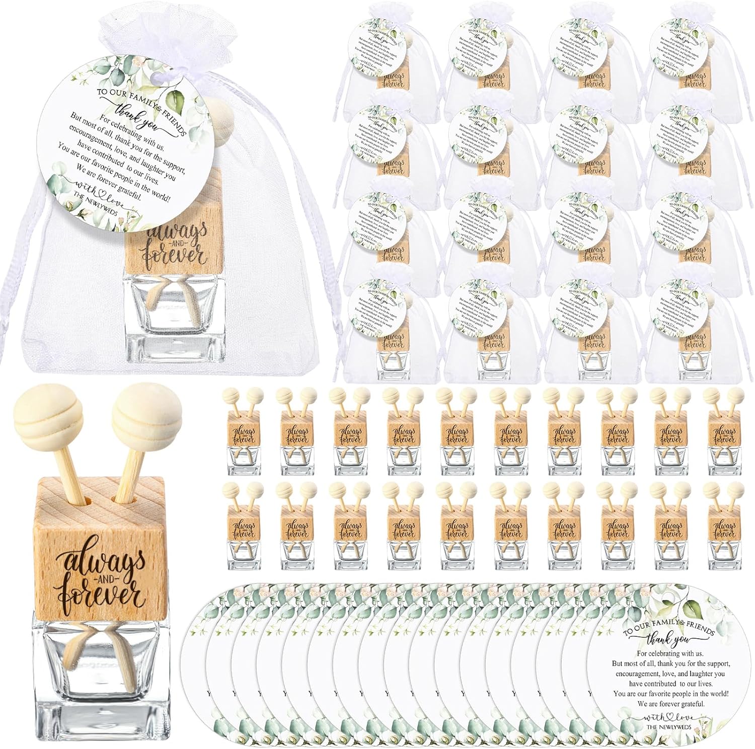 Amazon.com: Hoolerry 36 Set Wedding Favors for Guests Bulk - Car Air ...