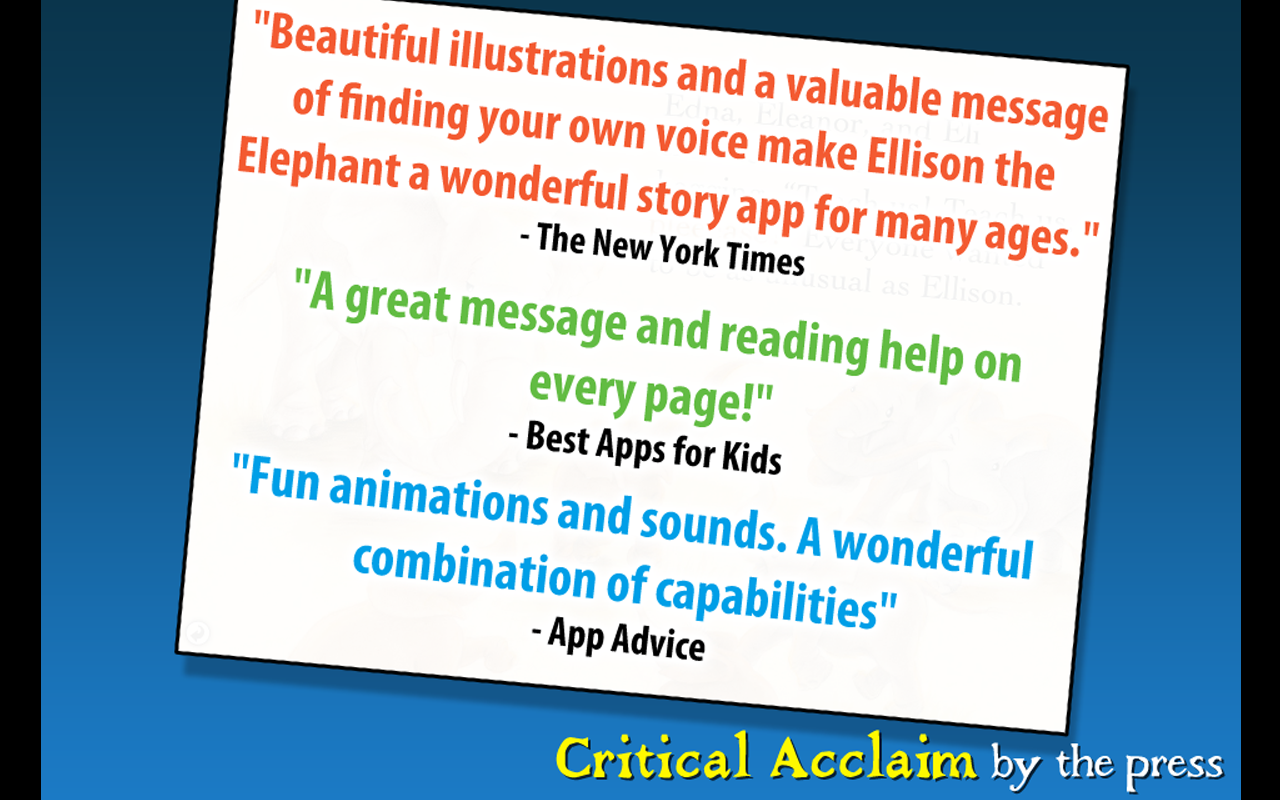 Ellison the Elephant - Eric Drachman - App on the Amazon Appstore