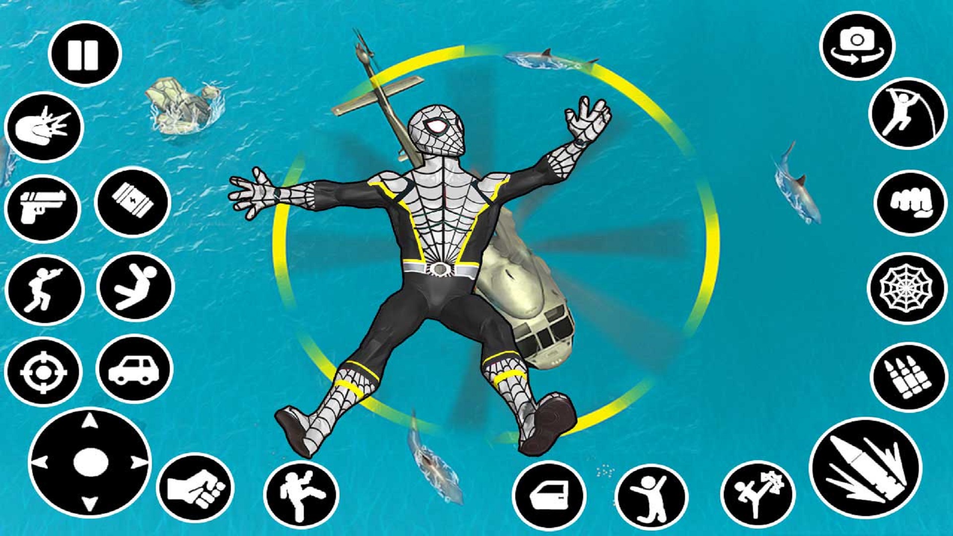 Black Spider Rope Hero Game | Black Spider Rescue Game | Black Spider ...