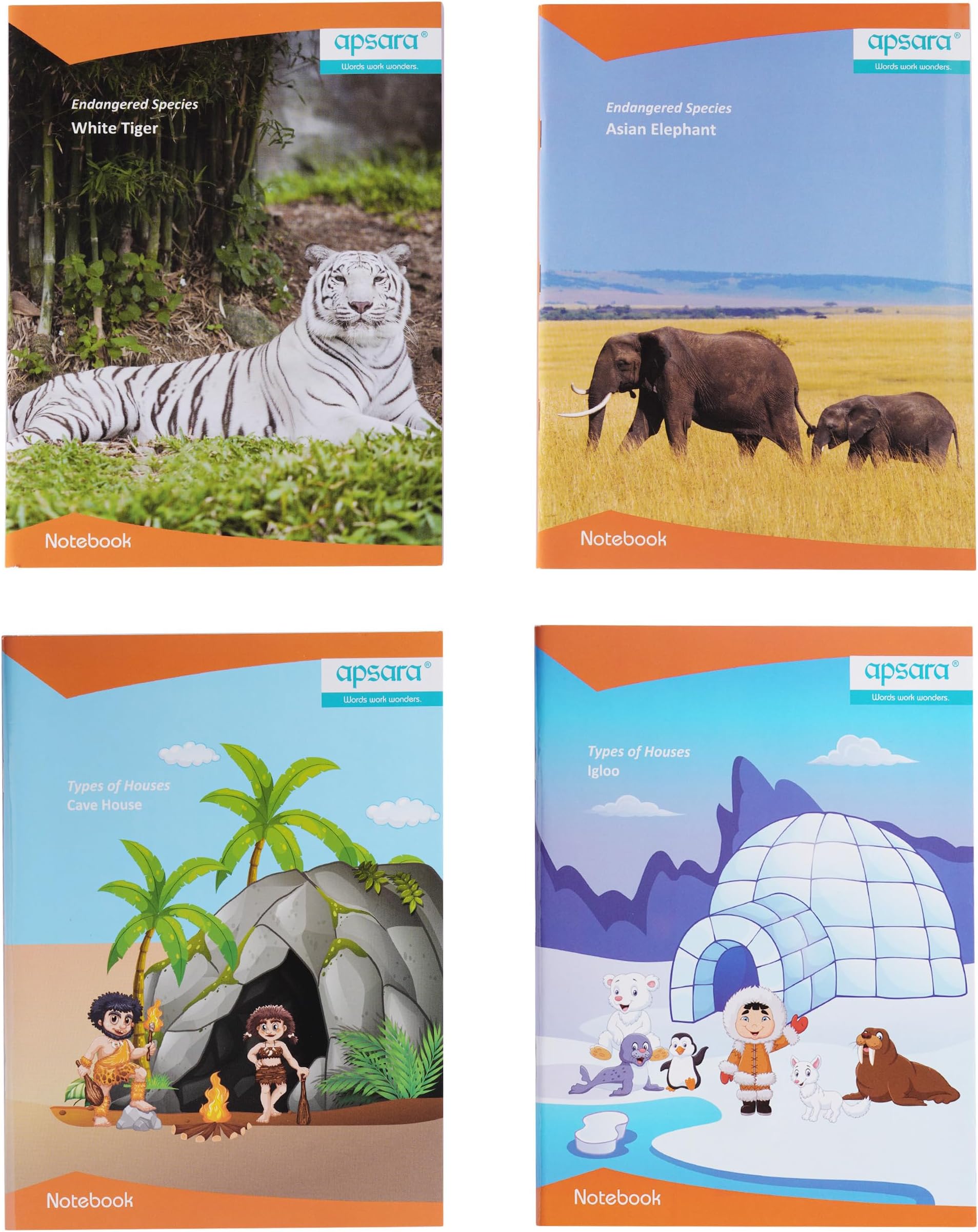 Apsara A4 Size Long Notebook | 29.7 CM x 21 CM Approx - Pages 400 ...