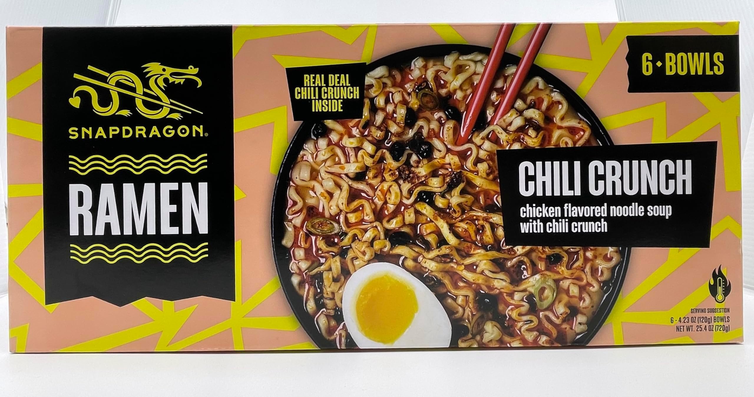 Amazon.com : Snap-Dragon Chili Crunch Ramen, 6 Bowls, 4.23 Ounces of ...