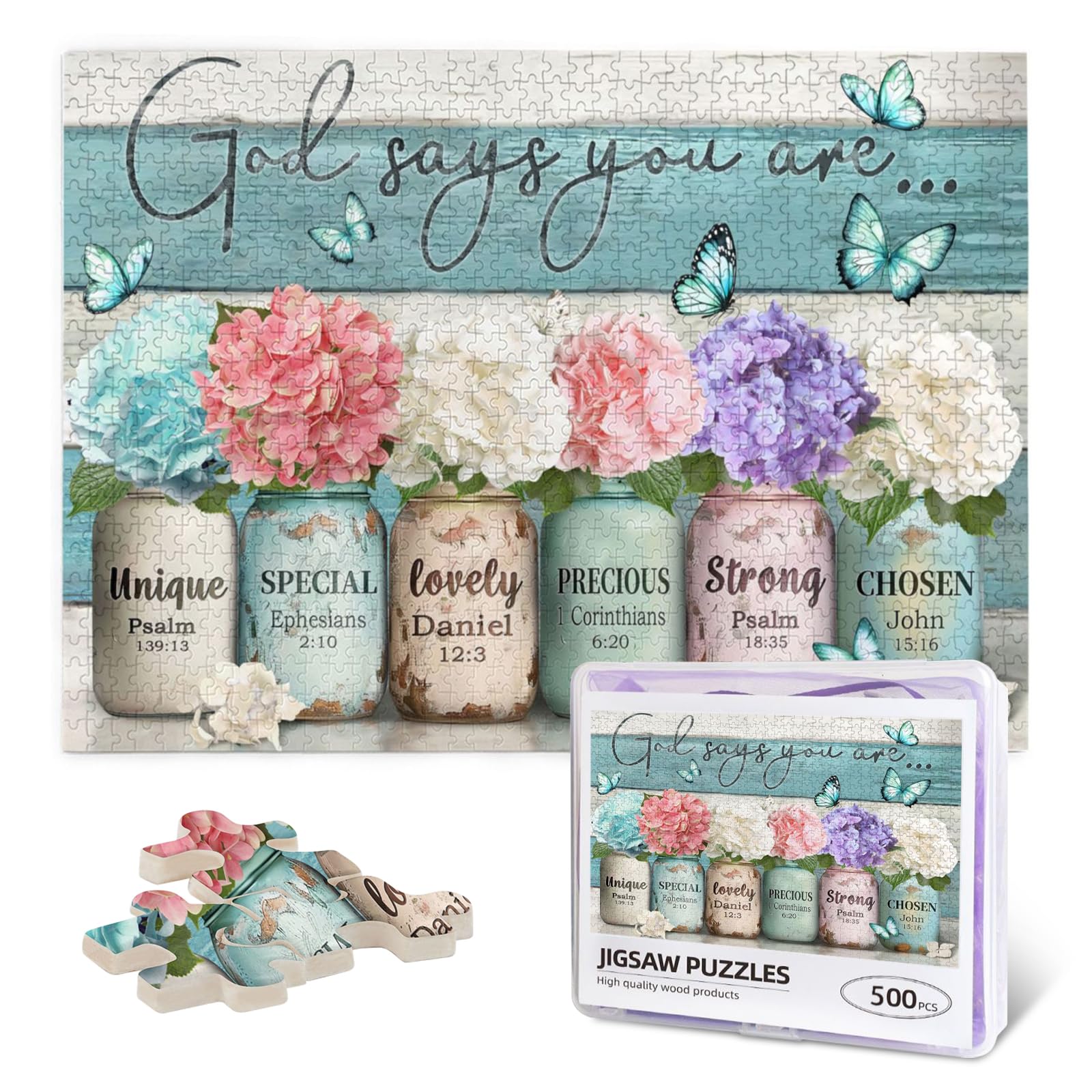 Amazon.com: Christian Jigsaw Puzzle for Adults 500 Pieces Farmhouse ...