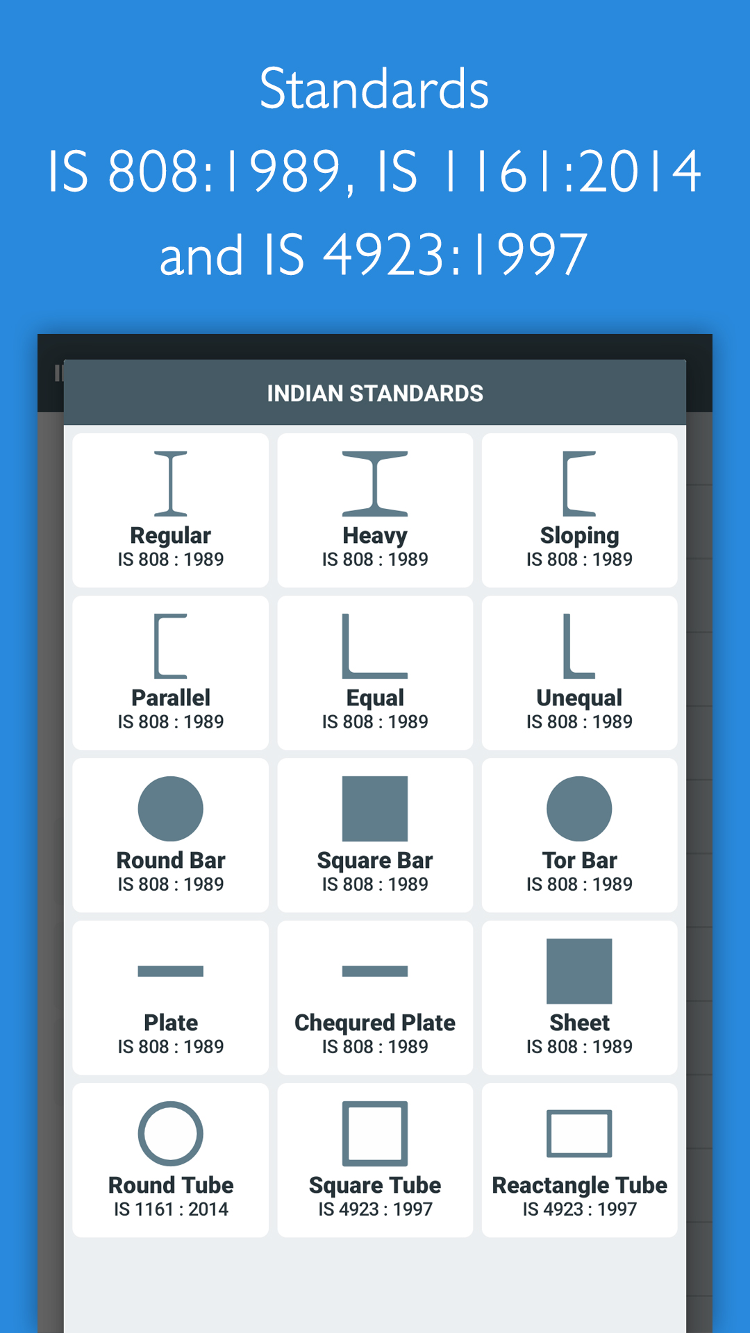 Indian Standard Steel Table – AngleBeam - App on Amazon Appstore