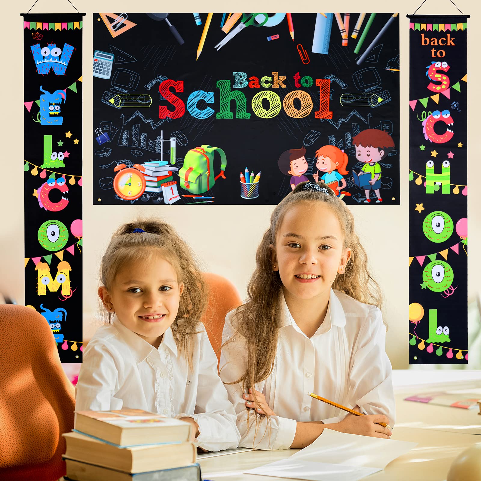 First Day Of School Party Backdrop Back To School Banner - 71x36 Inch ...