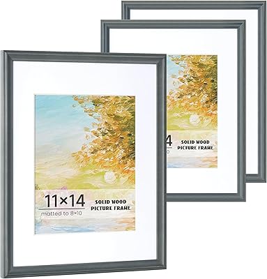 Amazon.com - SONGMICS 11x14 Picture Frames Set of 3, Multi Photo Frame ...
