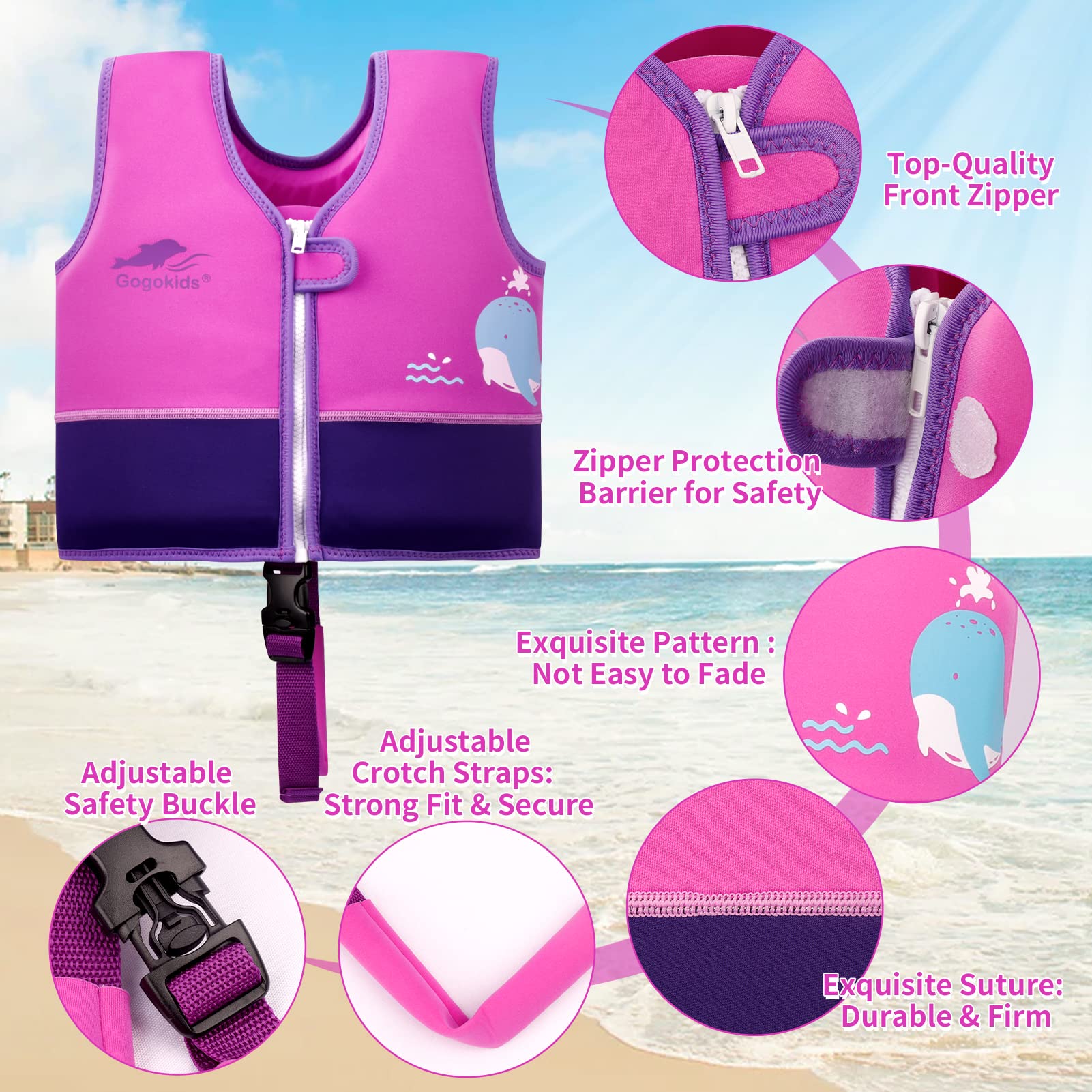 Snapklik.com : Toddler Swim Vest, Kids Swim Vest, Toddlers Floaties ...