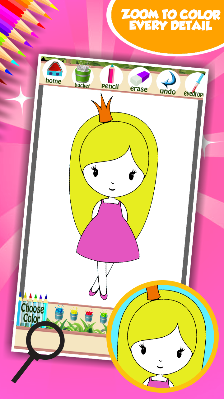 Little Princess Coloring Book - App on Amazon Appstore