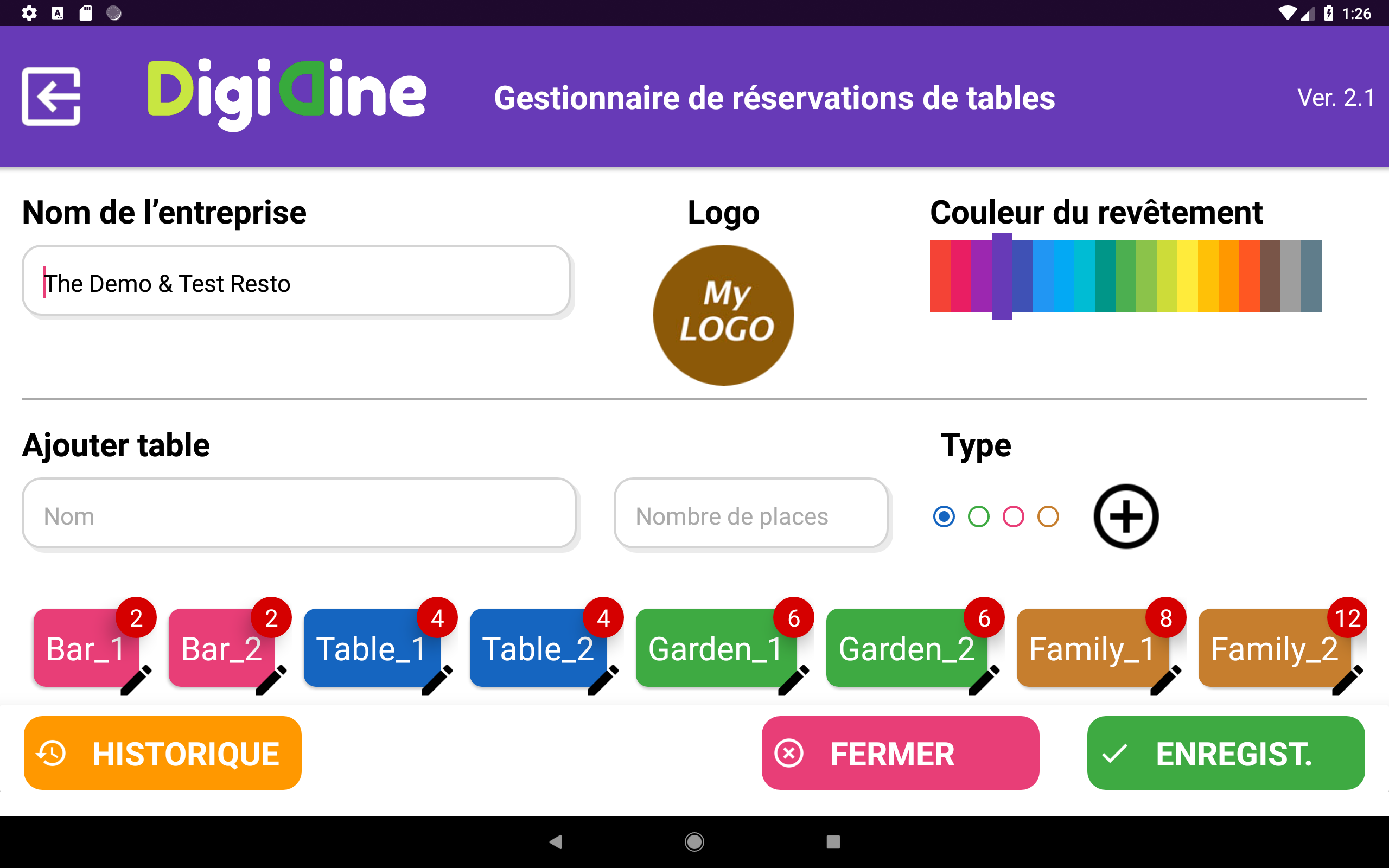 Appli de gestion de réservations et de tables pour restaurants (par DigiDine.com) - Application ...