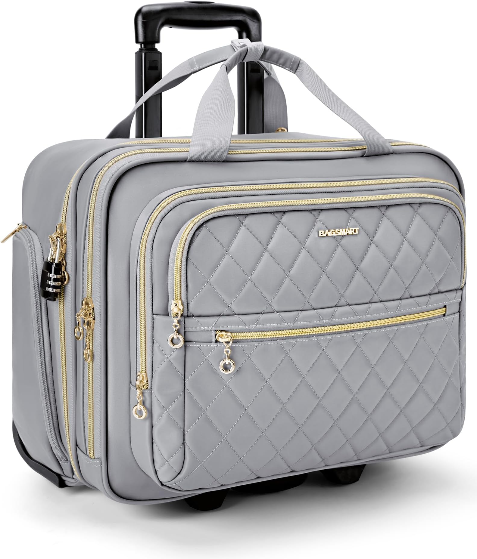Amazon.com: BAGSMART Rolling Laptop Bag Women, Rolling Briefcase Fits ...