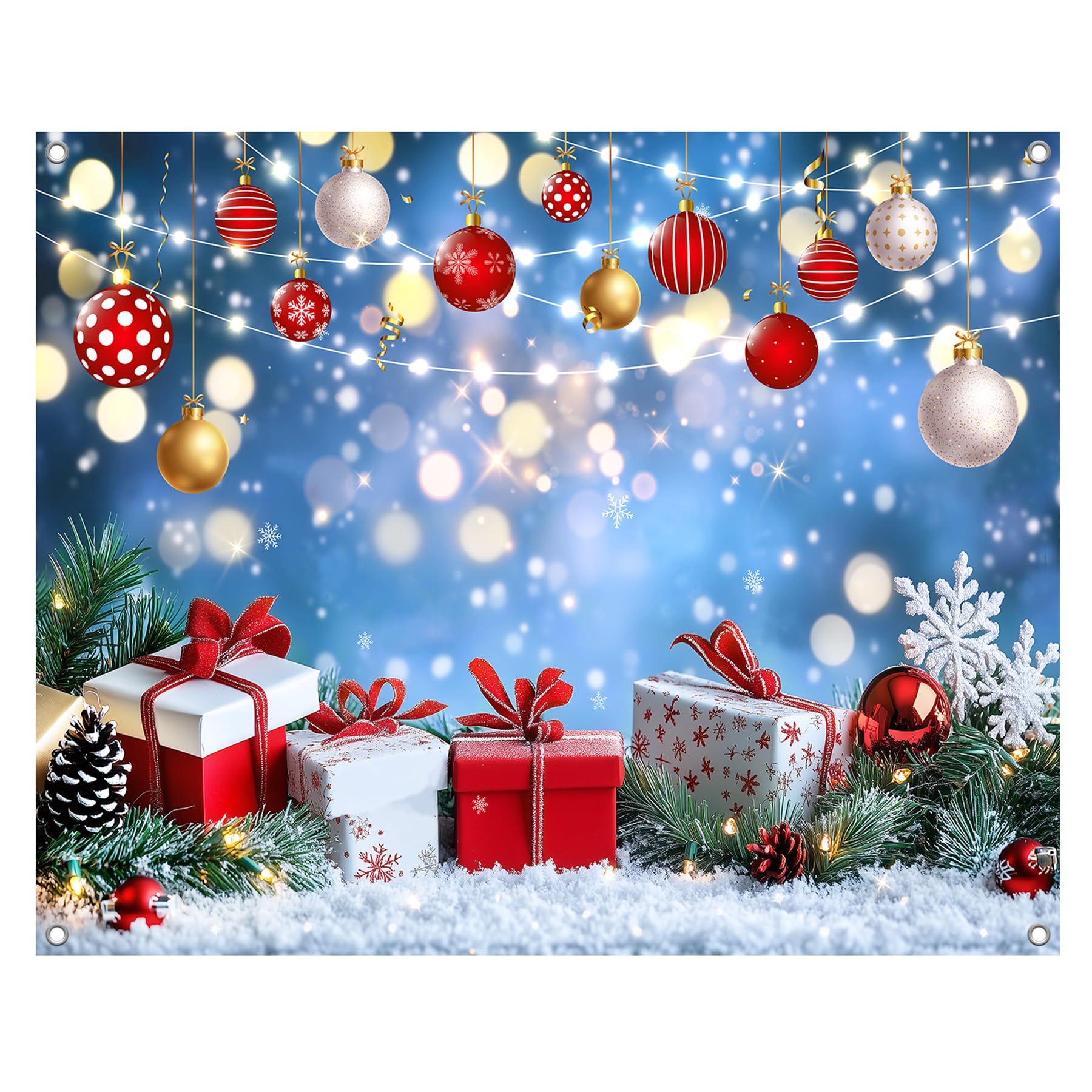 Amazon.com : UMURILXY 10x8FT Christmas Winter Wonderland Backdrop ...