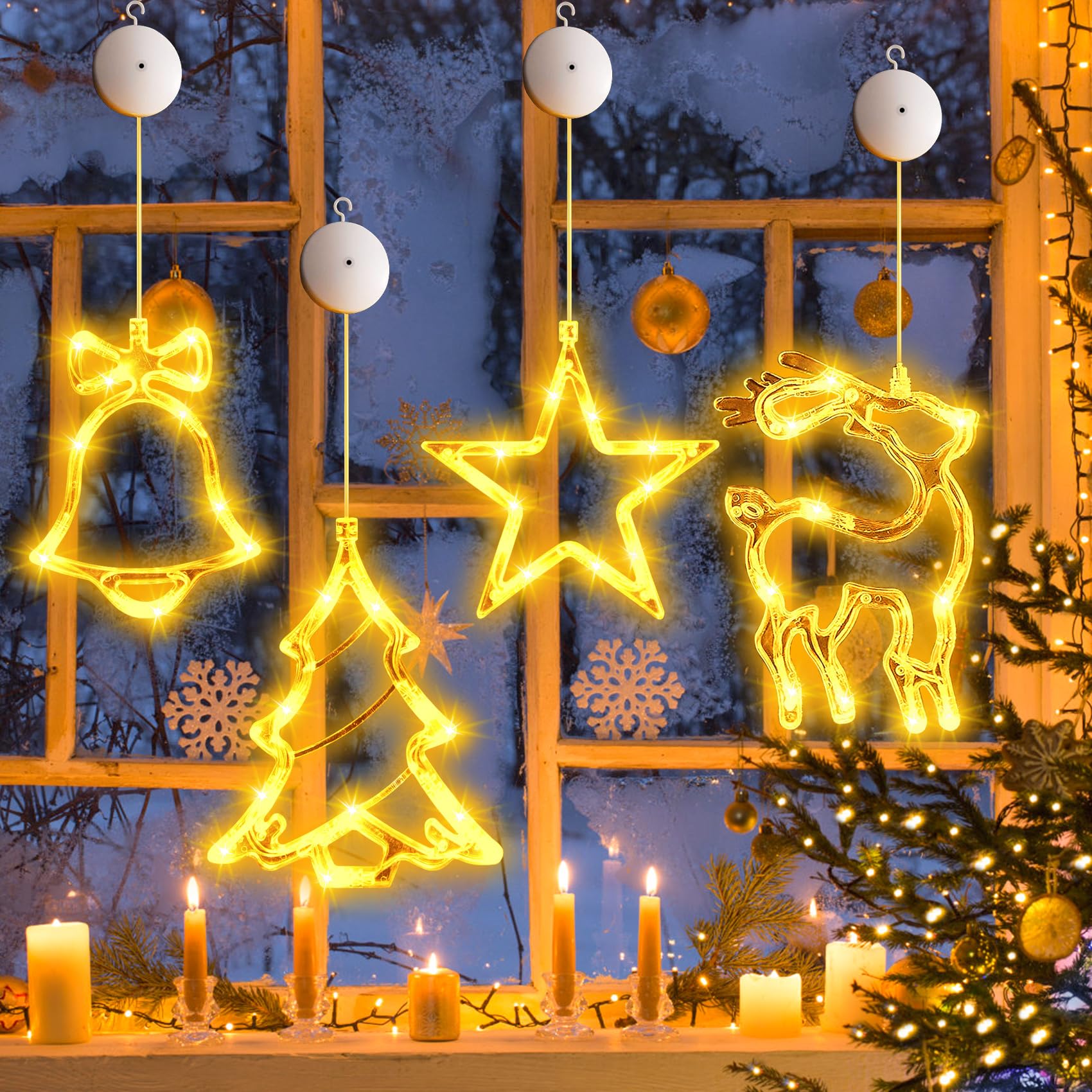 Weihnachtsdeko Fur Fenster Mit Licht