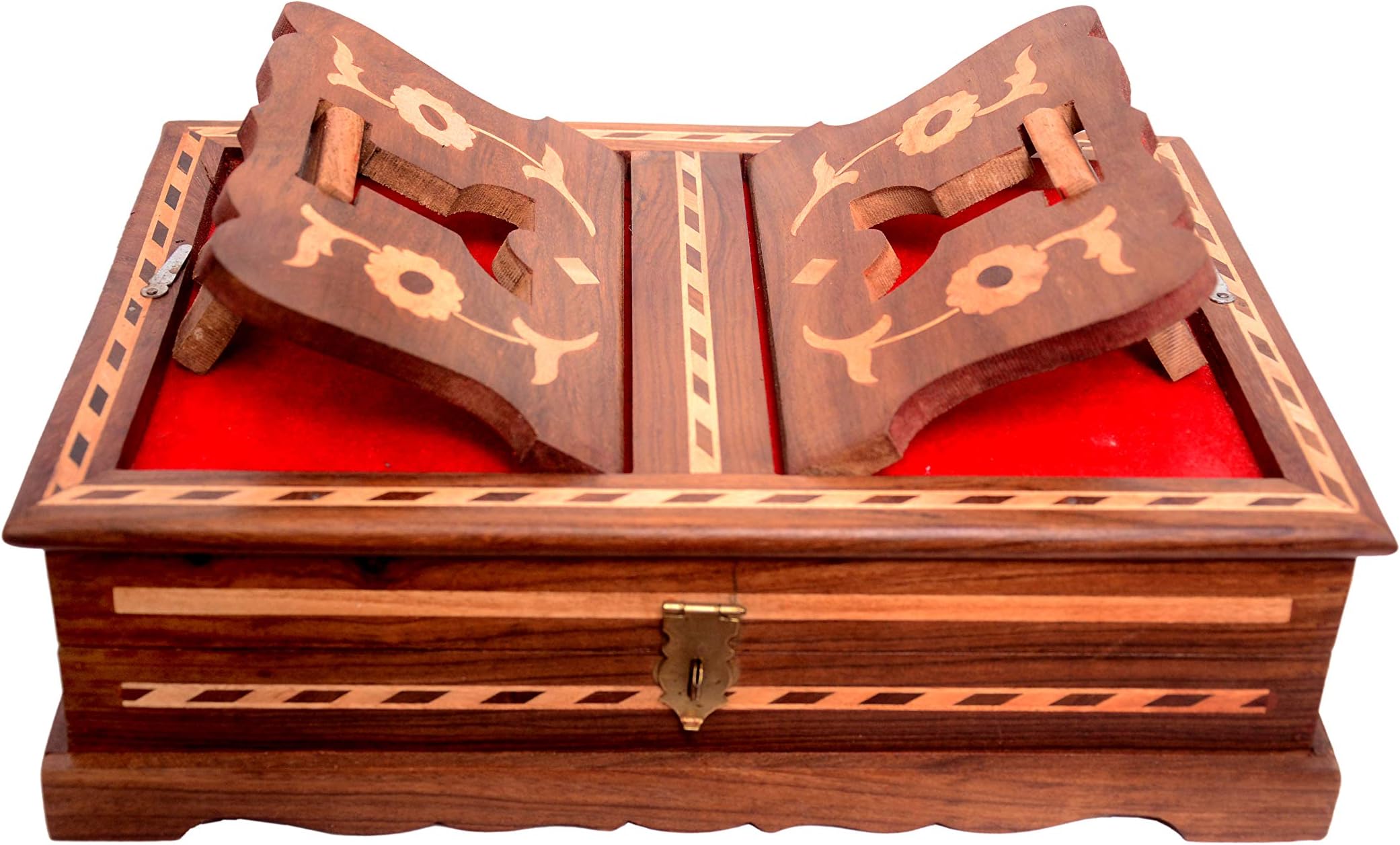 Shri Shri Handicraft Wooden Geeta Stand Hanuman chalisa Book Gifts ...