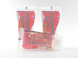 Amazon.com : Toothpaste 2 Go Travel-Sized Refill Tubes (3-Pack) by ...