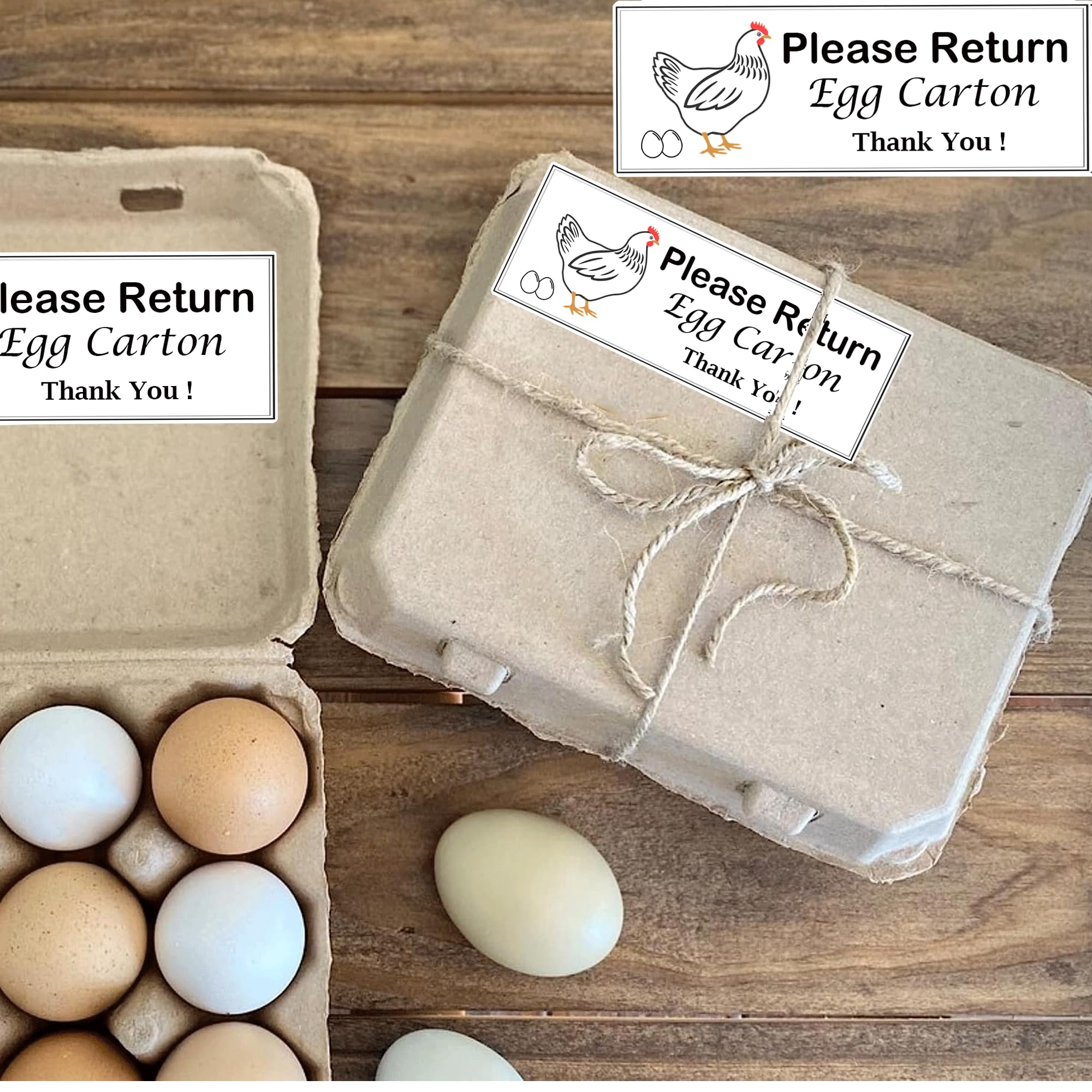 Snapklik.com : Unwashed Egg Carton Tag Stickers Farm Fresh Chicken Eggs ...