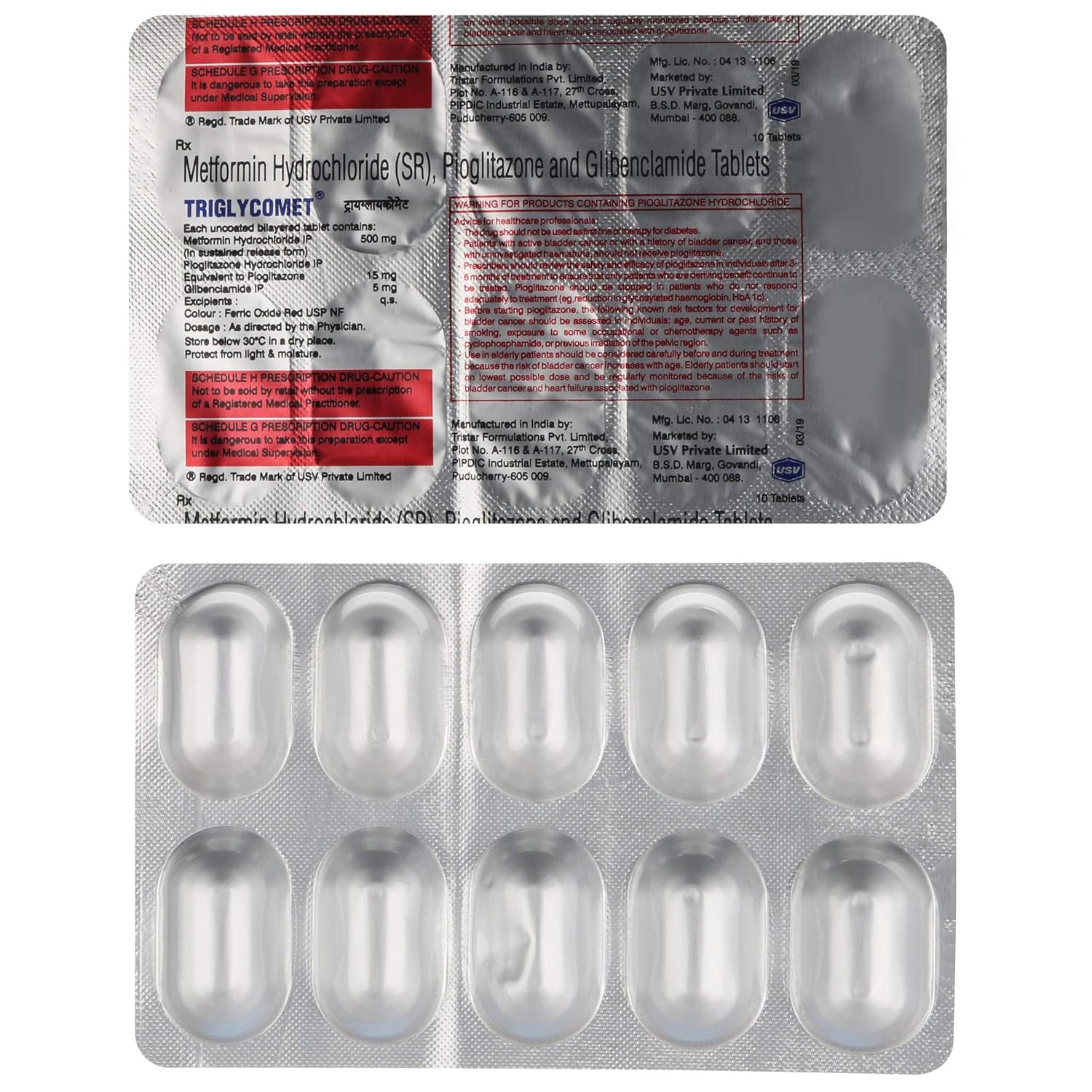 Triglycomet - Strip of 10 Tablets : Amazon.in: Health & Personal Care