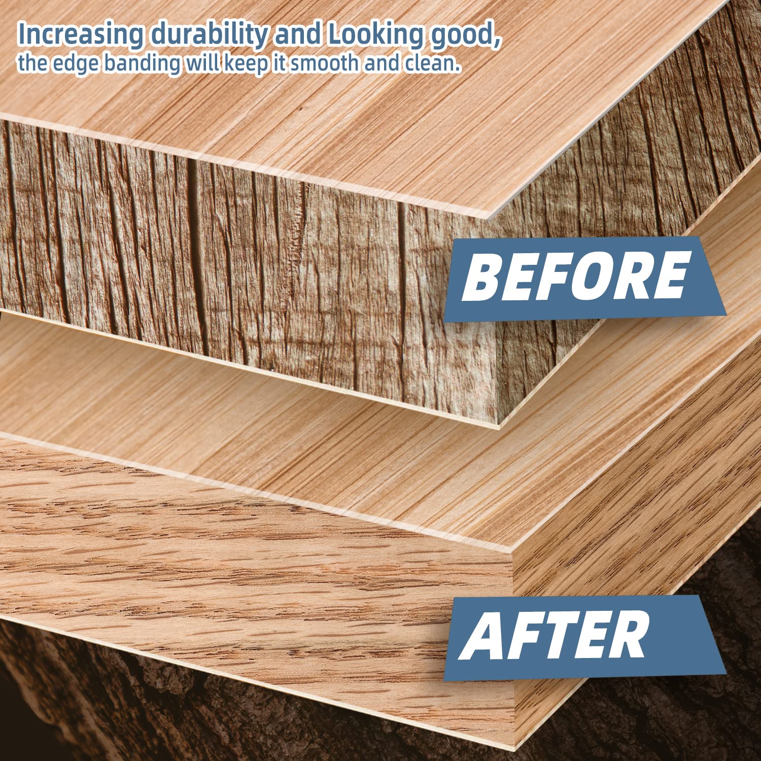 Snapklik.com : Red Oak Edge Banding, 1/2 Inch X 10ft Roll Of Real Wood ...