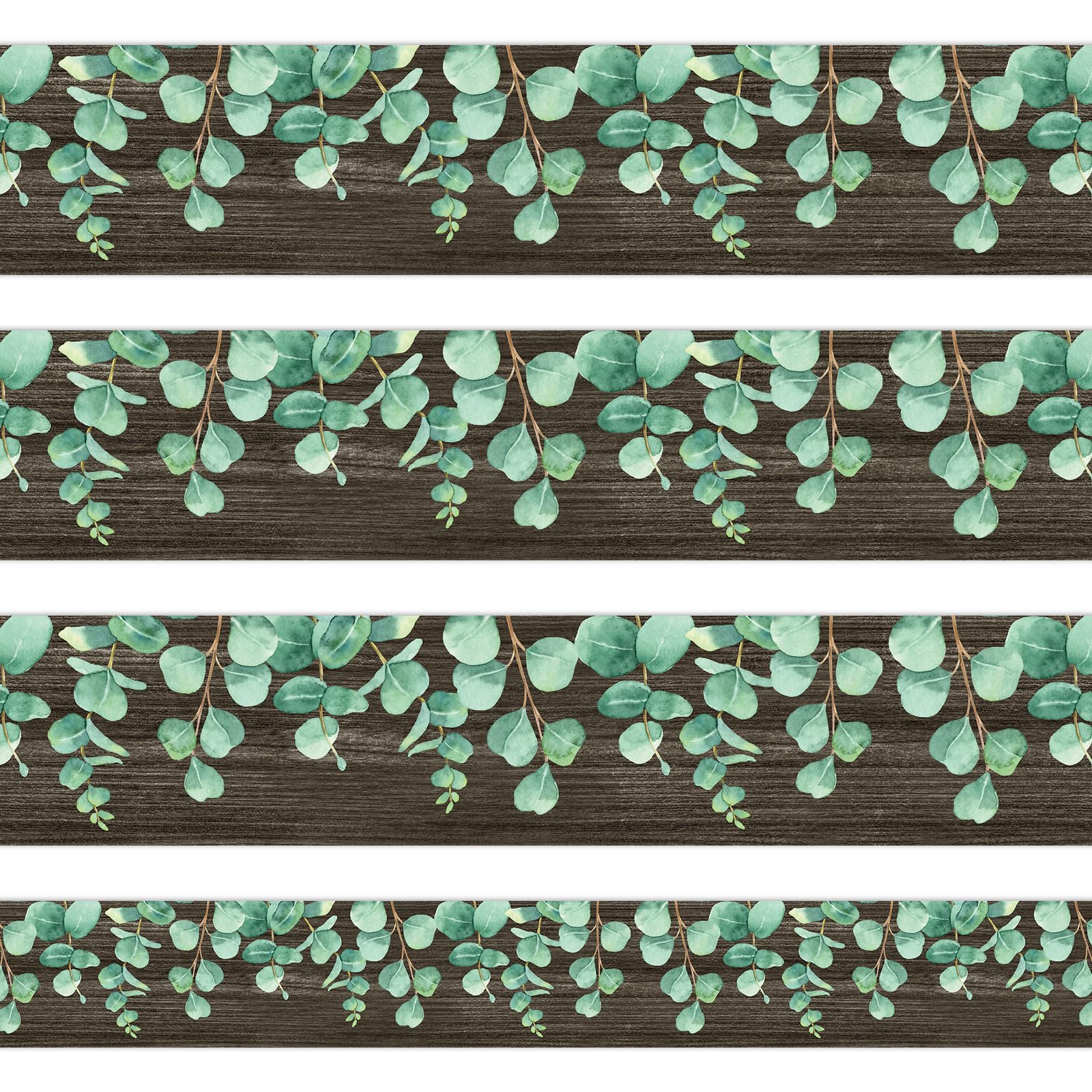 Amazon.com: Whaline 32.8ft Eucalyptus Bulletin Board Borders Brown ...
