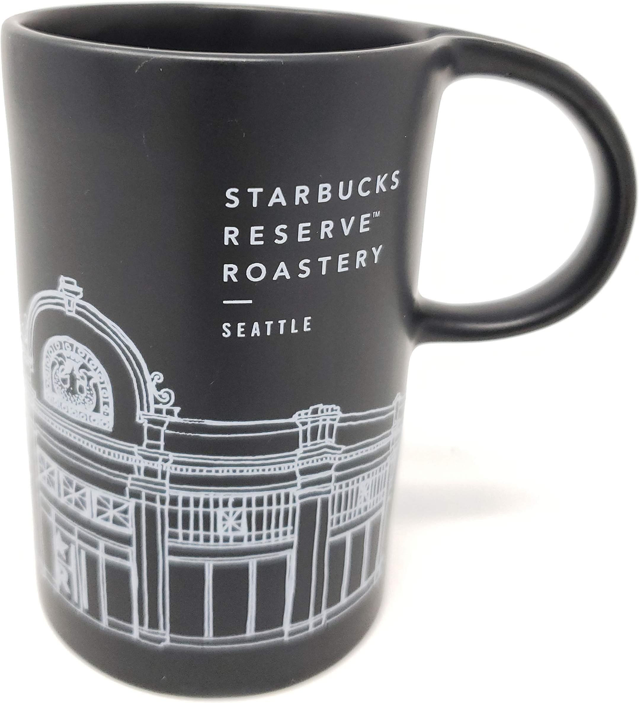 Amazon.com: Starbucks Reserve Roastery Seattle Bevel Mug 12oz (Gold ...