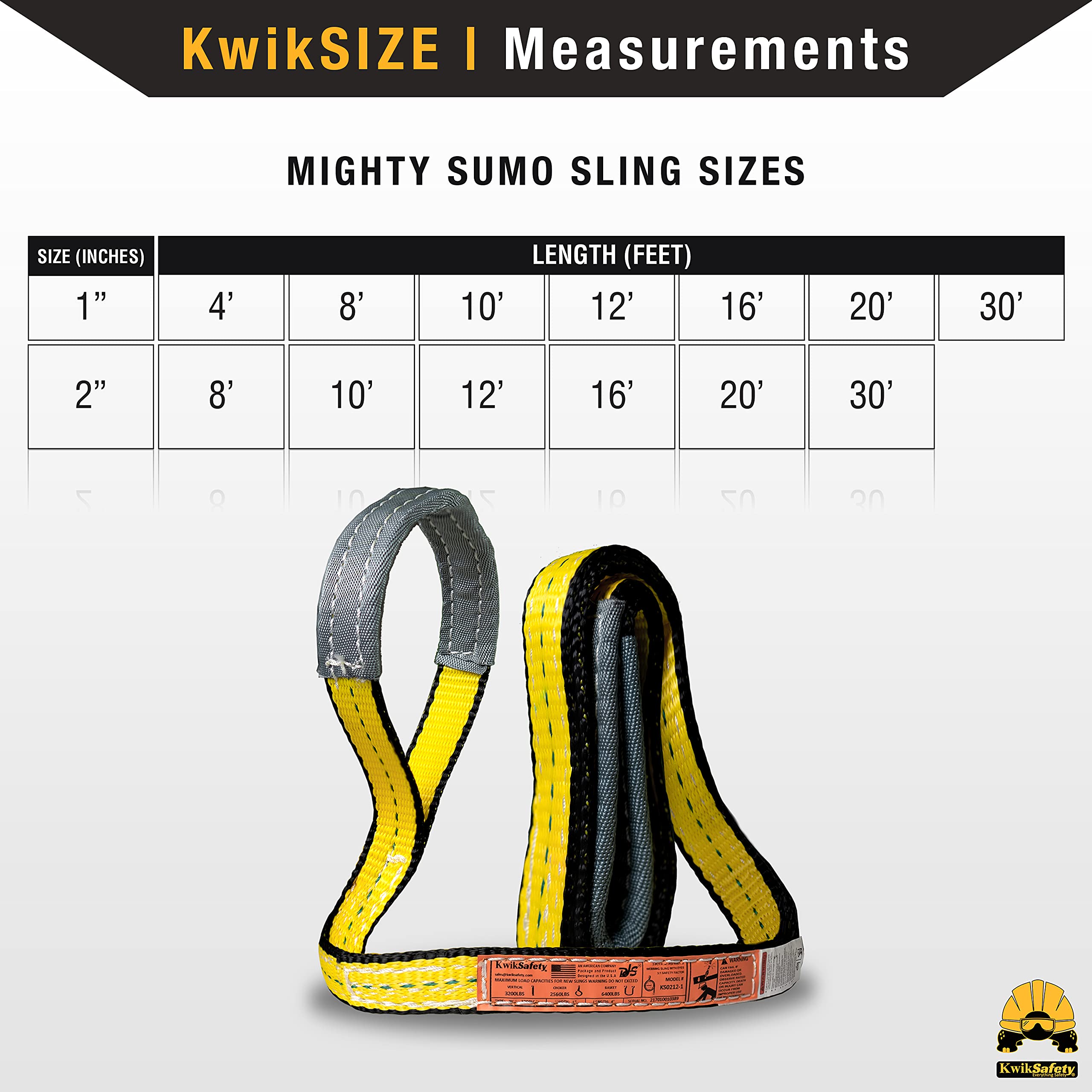 Snapklik.com : Charlotte, NC - Mighty Sumo 1”x 4 Poly Web Sling Lifting ...