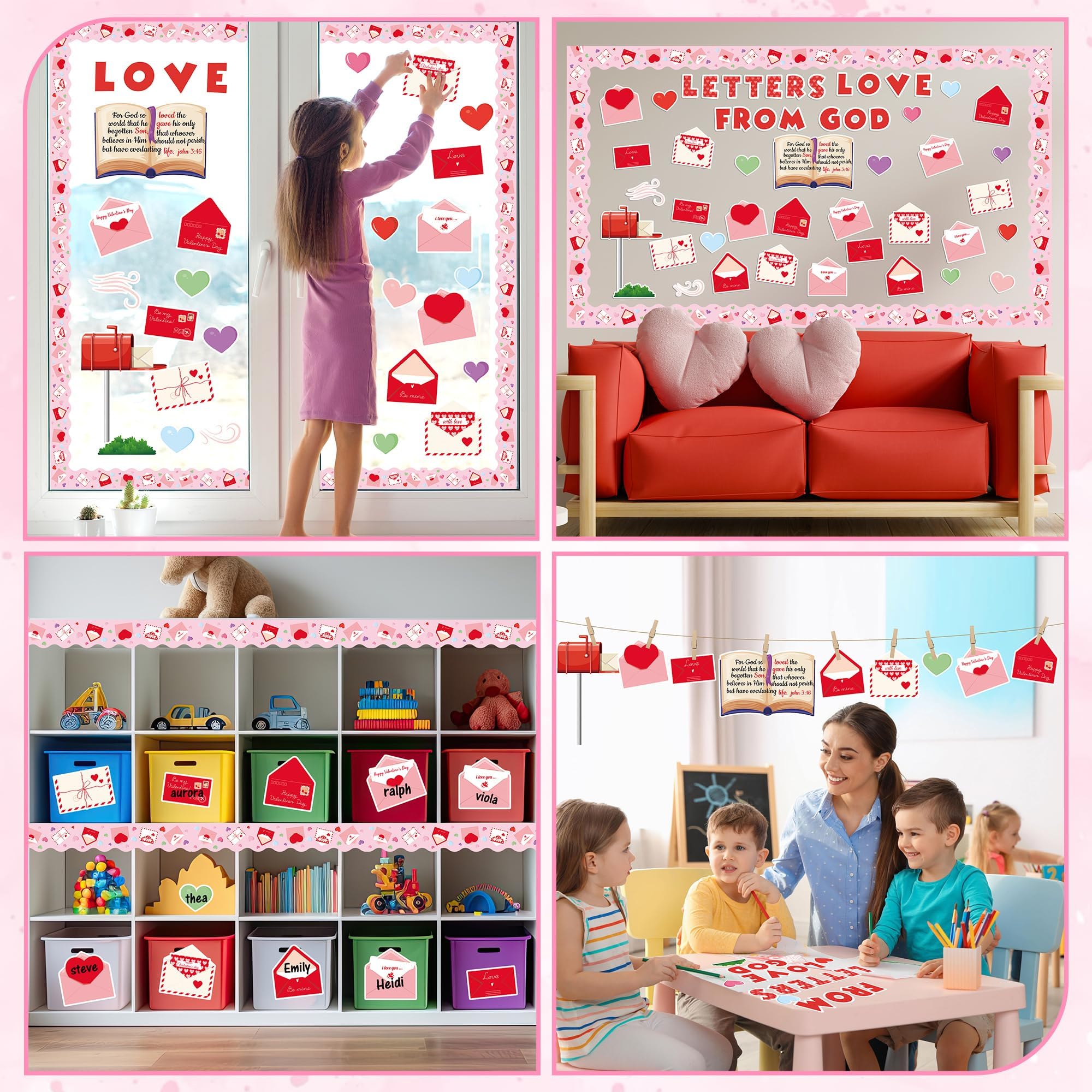 Snapklik.com : Valentines Day Letters Love Cutouts - 119Pcs Happy ...