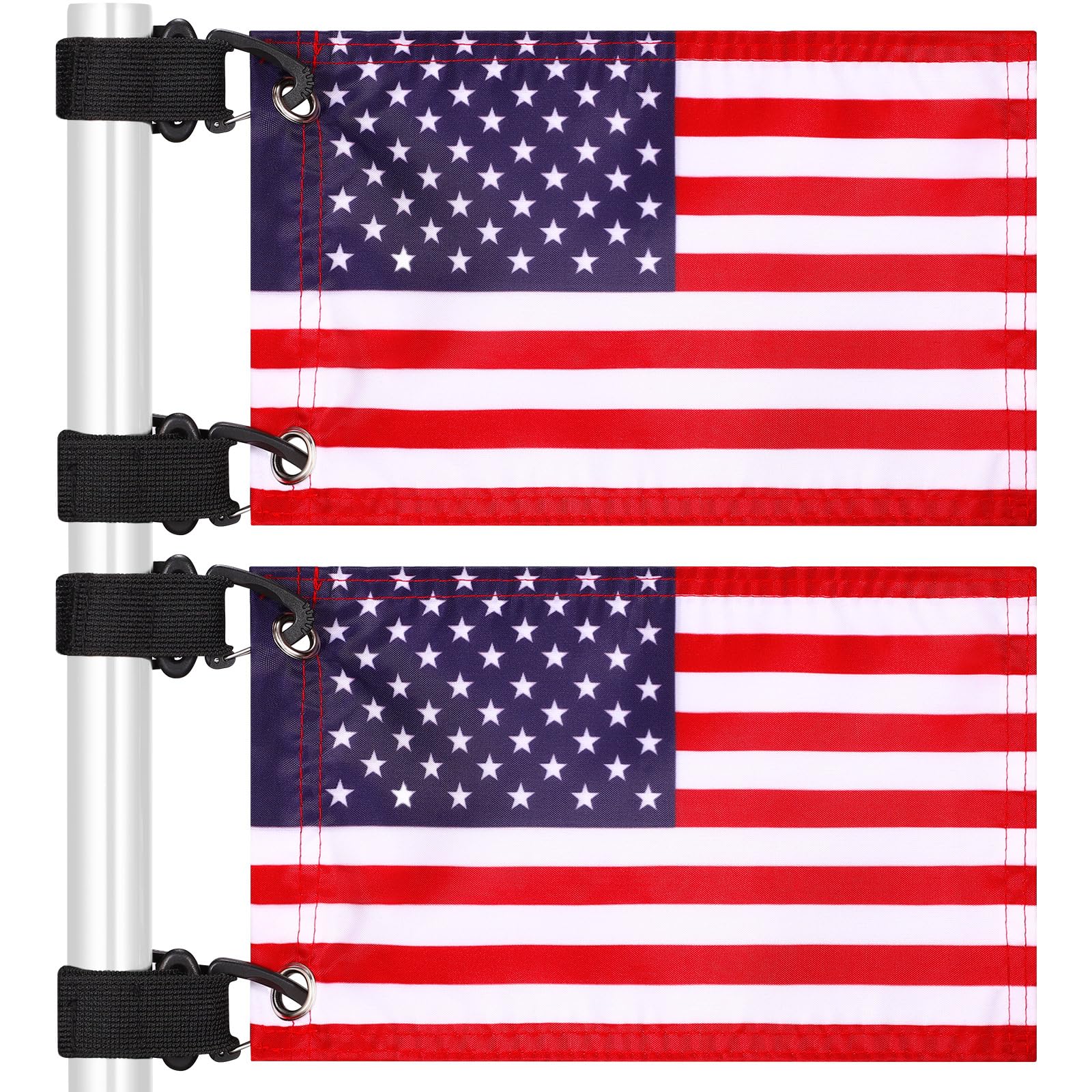 Amazon.com : TOBWOLF 2PCS 6" x 9" Golf Cart Flags, Easy Installation ...