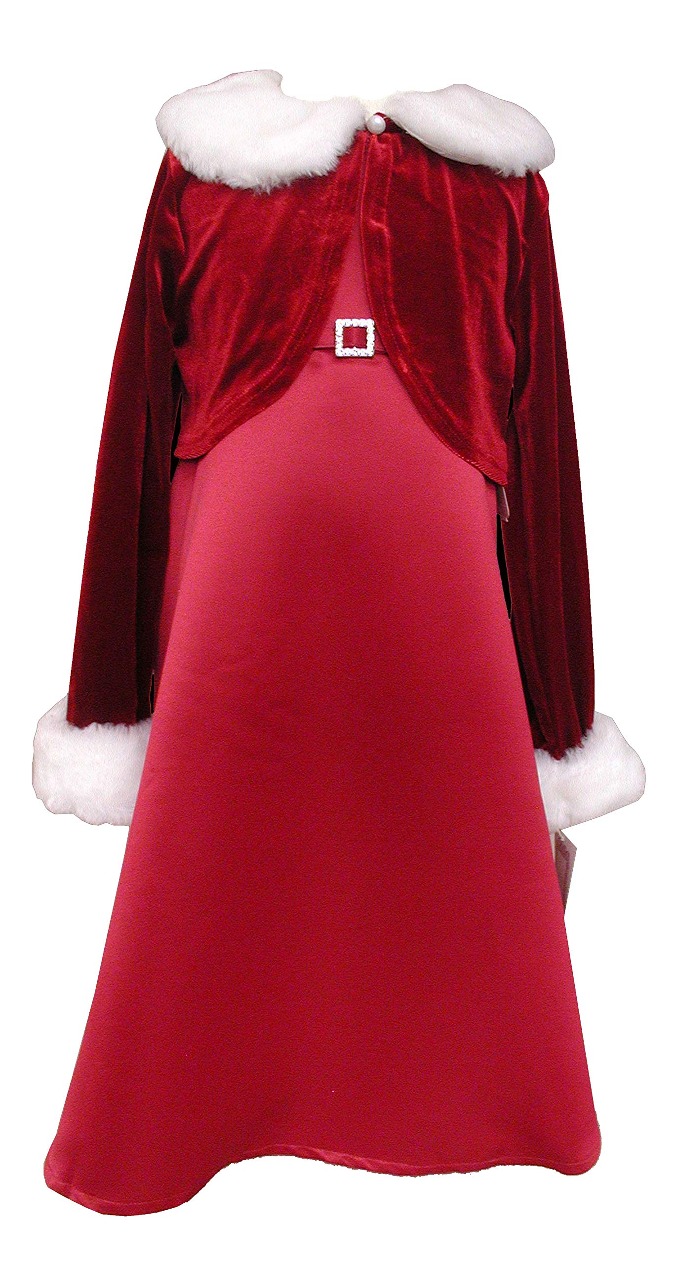 Amazon.com: Girls Christmas Holiday Red/White Dress (4): Special ...