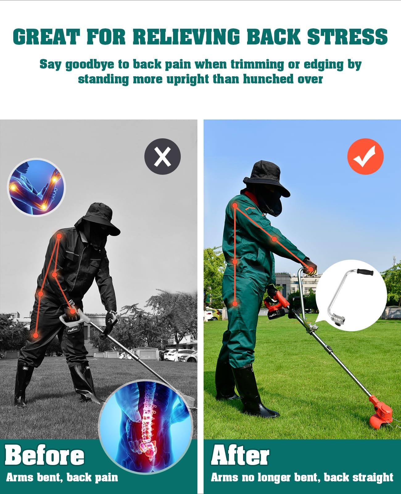 Snapklik.com : String Trimmers Handle,Lawn Trimmer Handle Grip ...