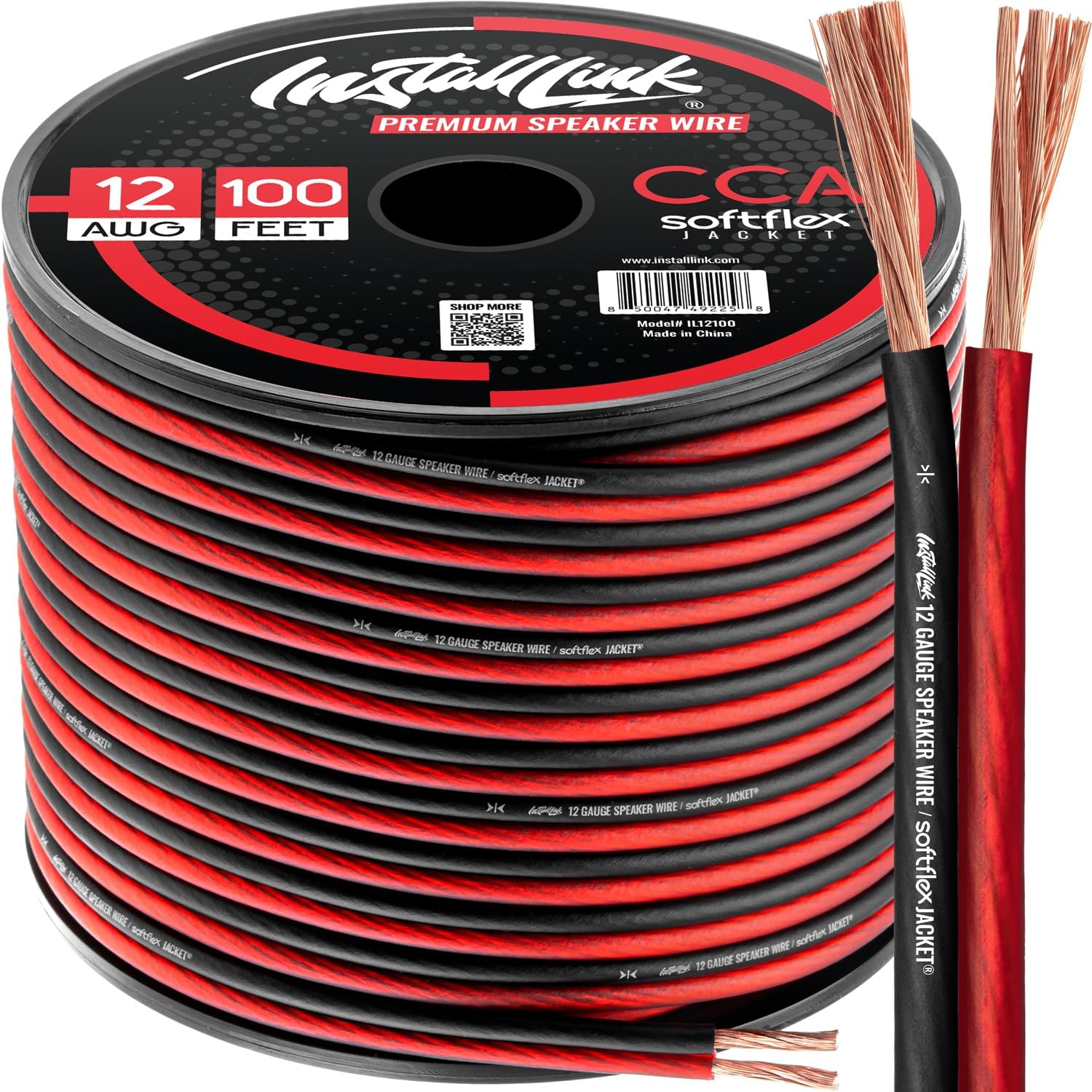 Amazon.com: GS Power 12 Gauge Wire - 100 Foot Copper Clad Aluminum ...
