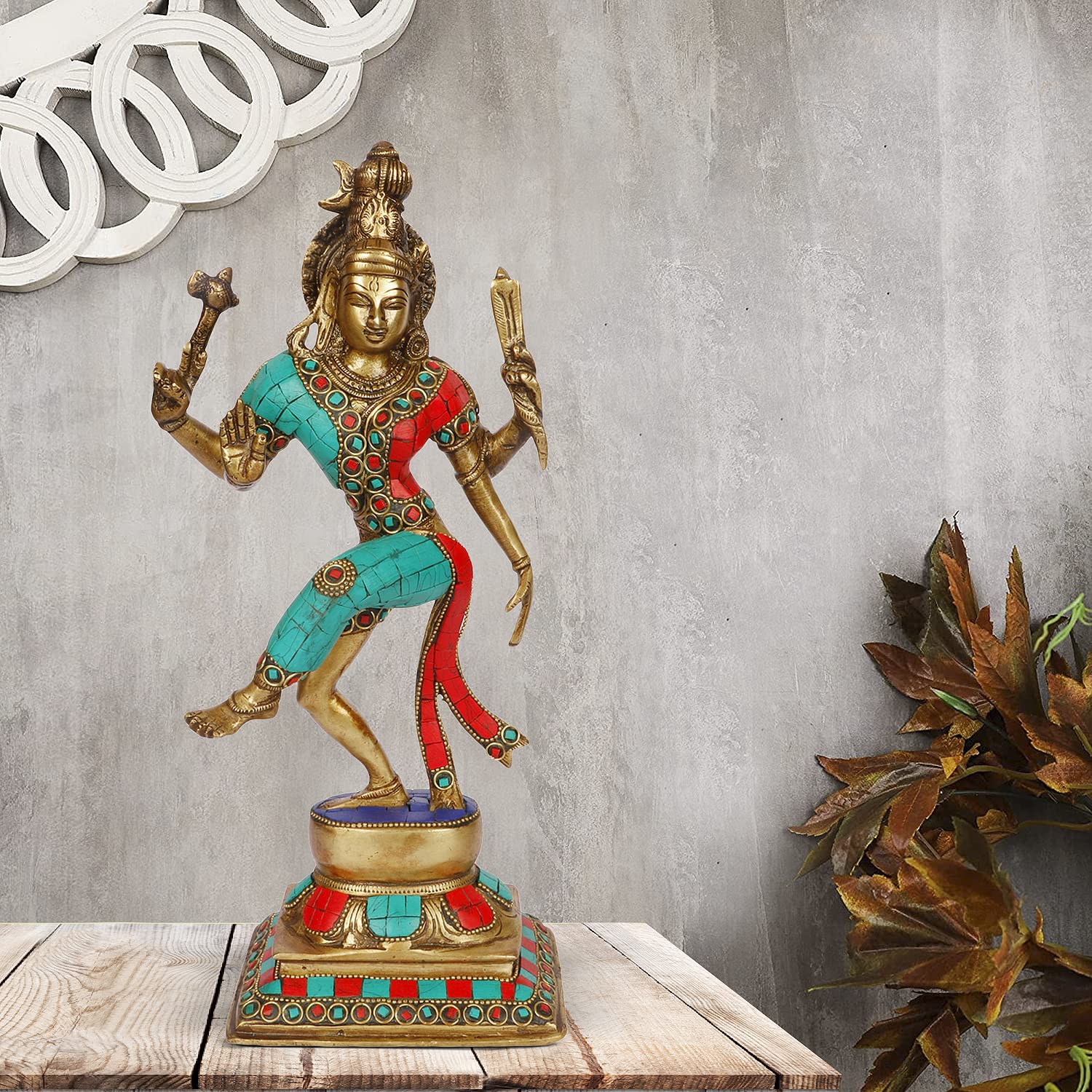 Artvarko Brass Ardhanarishvara Ardhnarishwar Statue Half Shiva And ...