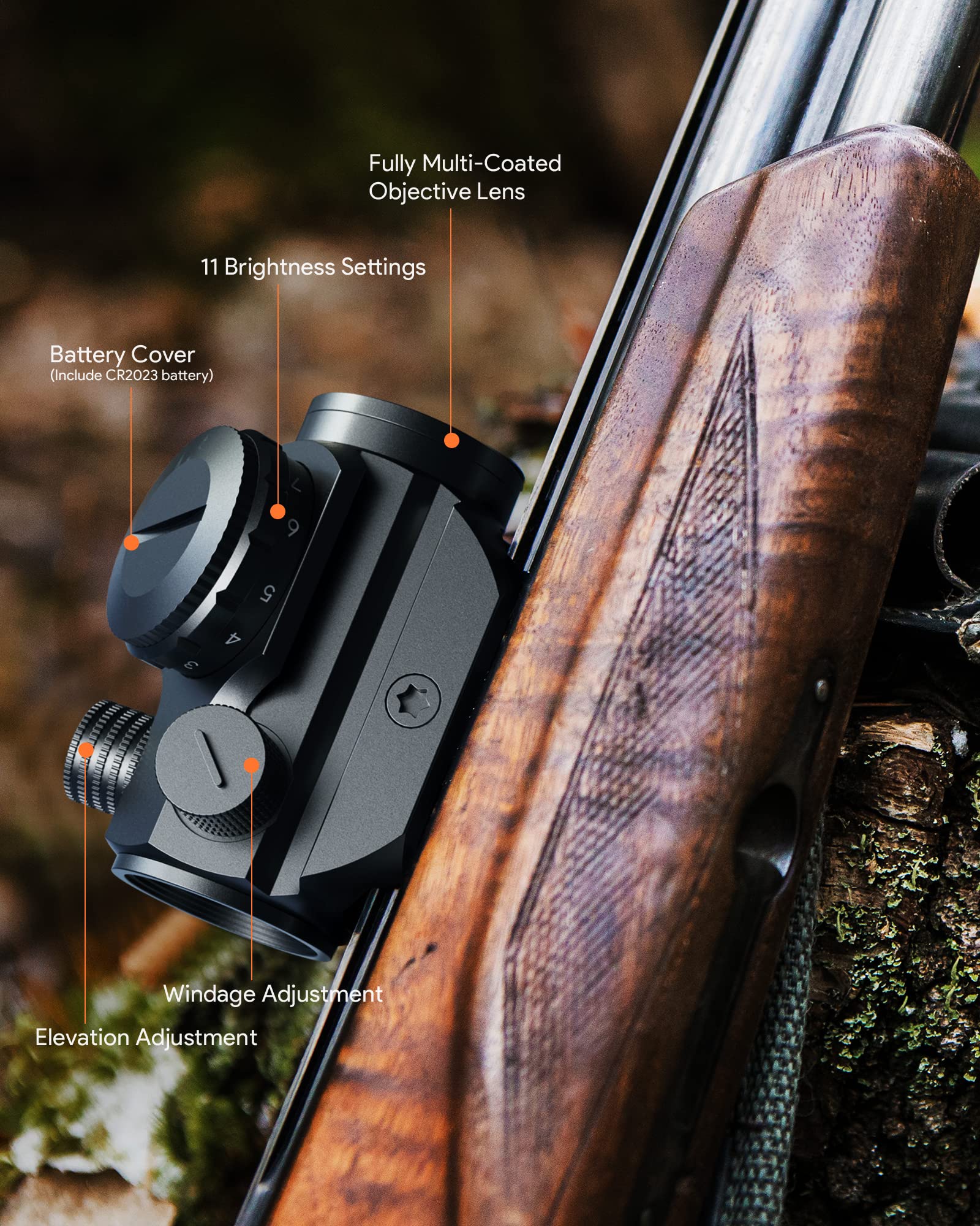 Buy 2022 Red Dot Sight, 1x22mm Compact 3 MOA Red Dot Scope, Reflex ...