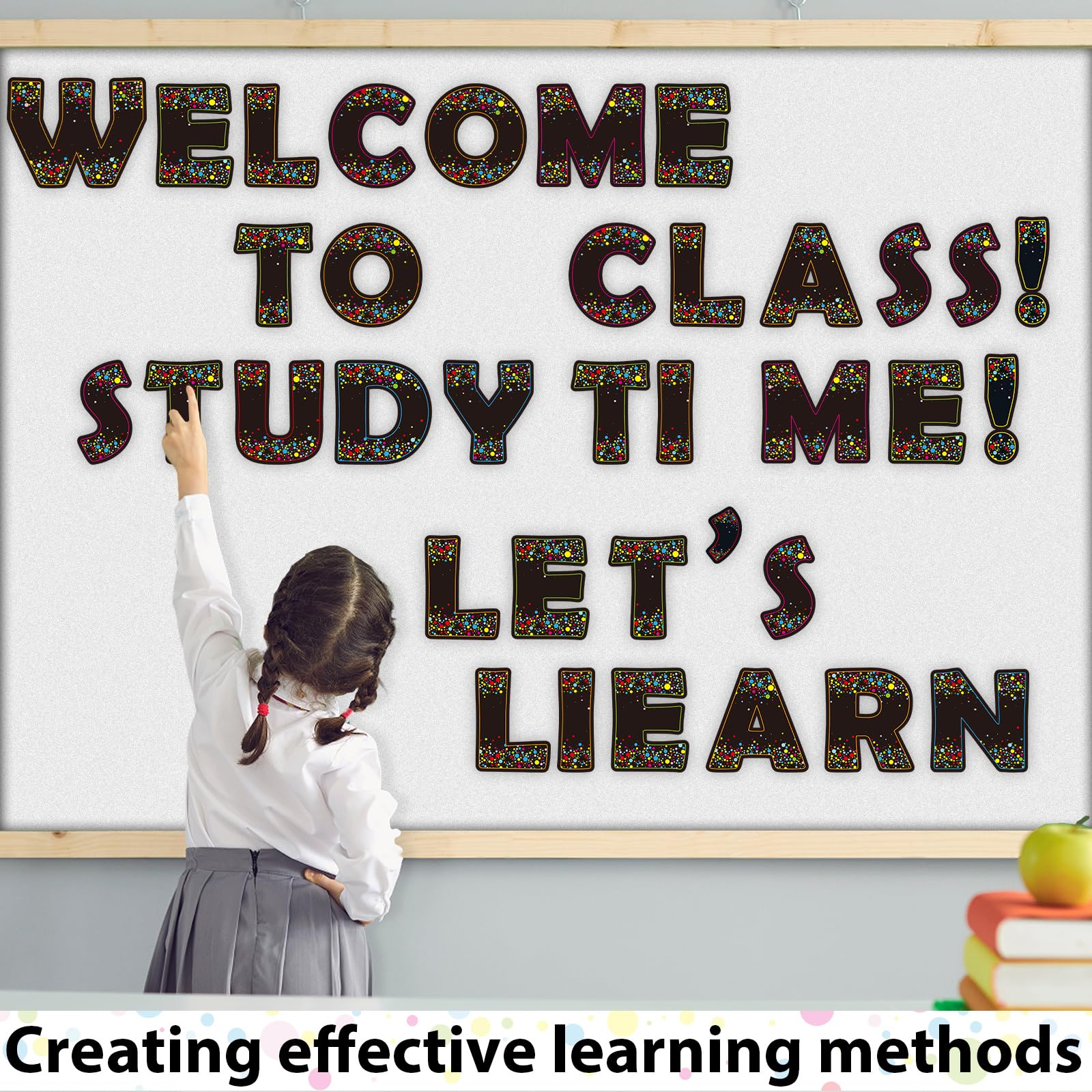 Snapklik.com : 150 PCS Large 7" Bulletin Board Letters Set,Black ...