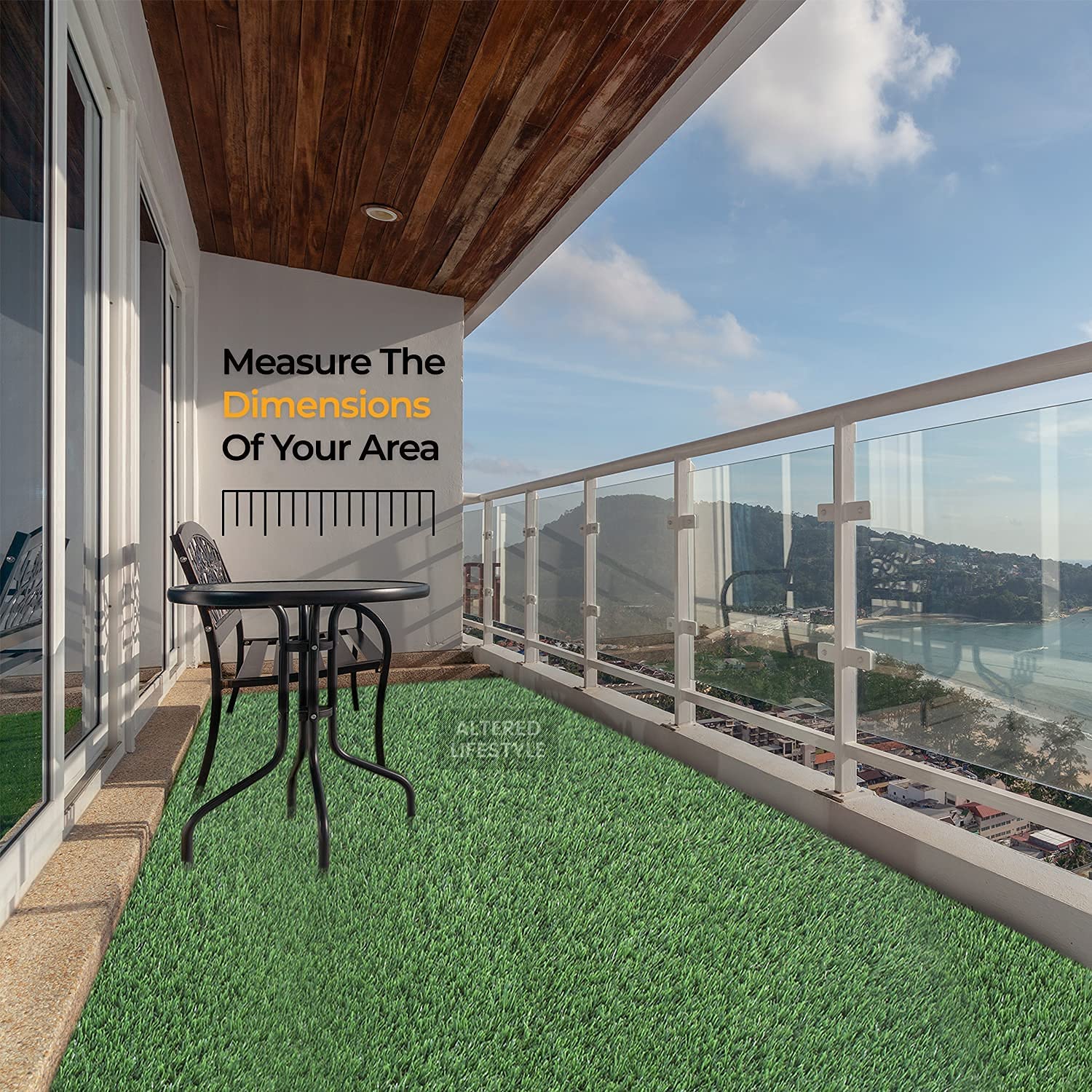 Altered Lifestyle Artificial Grass Mat For Balcony Green Grass Carpet altered-lifestyle-artificial-grass-mat-for-balcony-green-grass-carpet