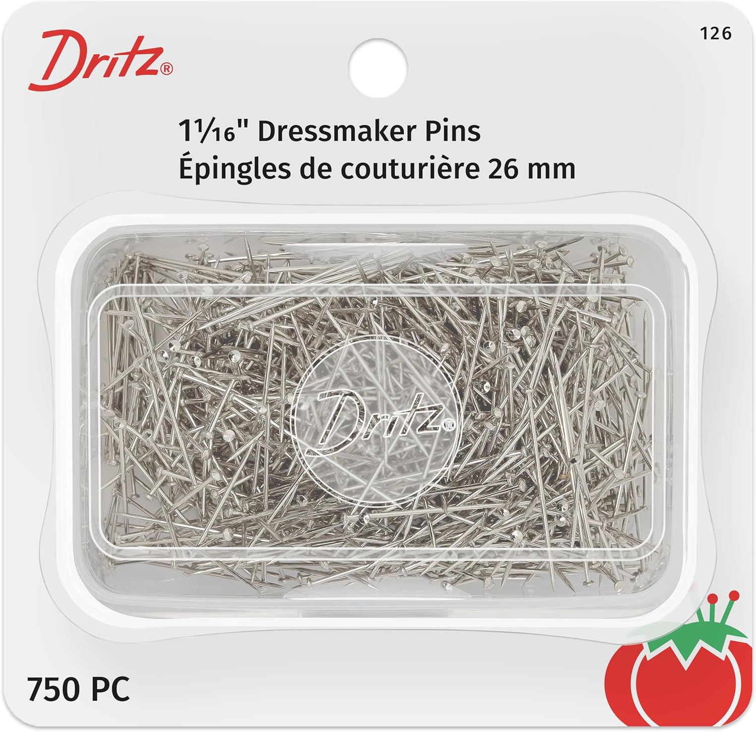 Amazon.com: Dritz 126 Dressmaker Pins, 1-1/16-Inch (750-Count)