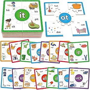 Amazon.com: Torlam Phonics Puzzles Rhyming Games Phonics Games Flash Cards for Kids Toddler ...