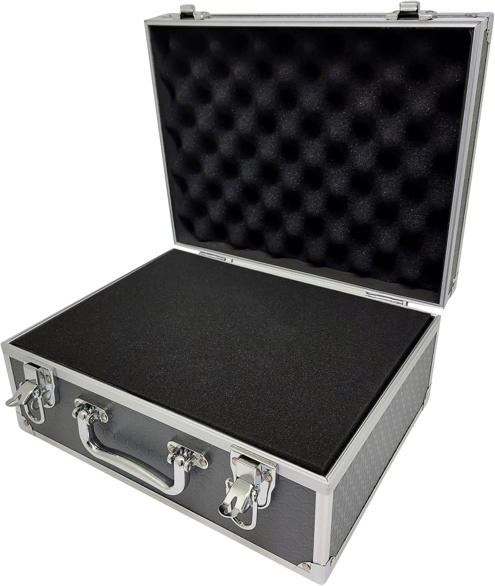 Maplin Aluminium Lockable Flight Case with Padded Foam, Portable ...