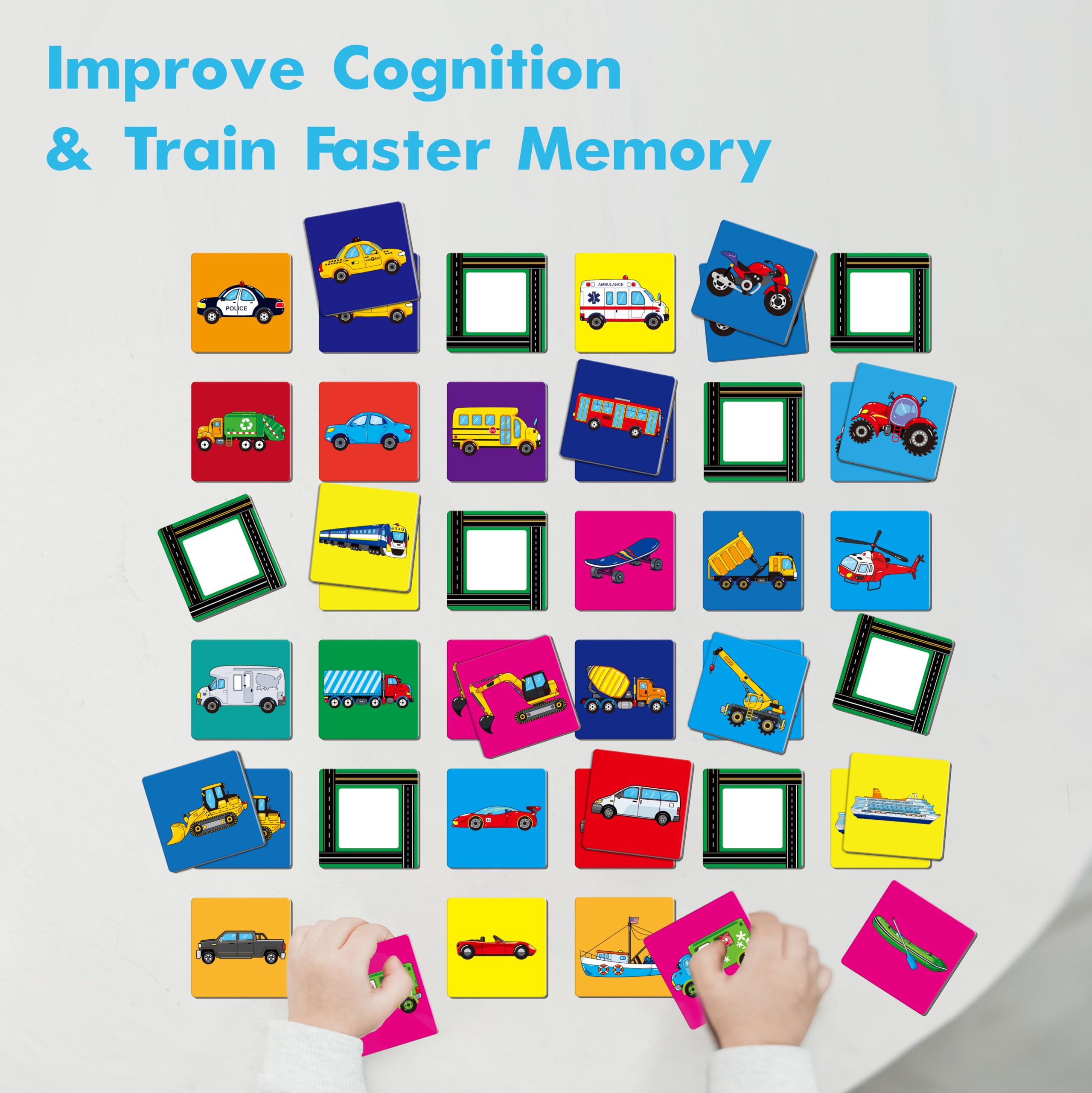 Free Matching Memory Game For Kids Transportation The Free Race Car