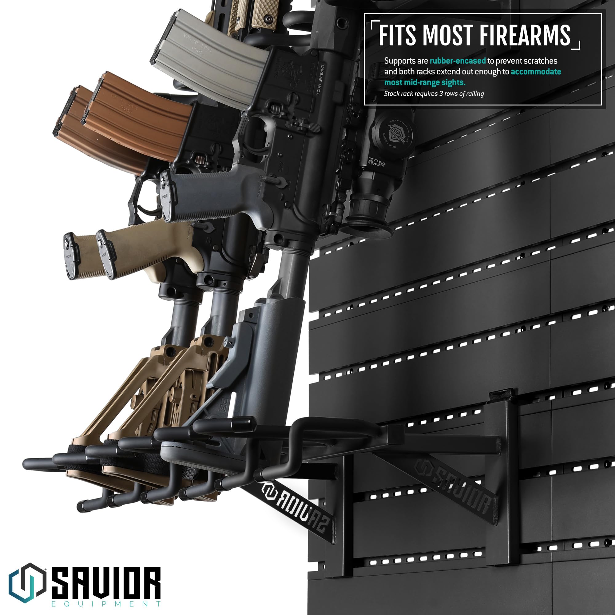 Snapklik.com : Savior Equipment Wall Rack System Heavy-Duty Steel ...