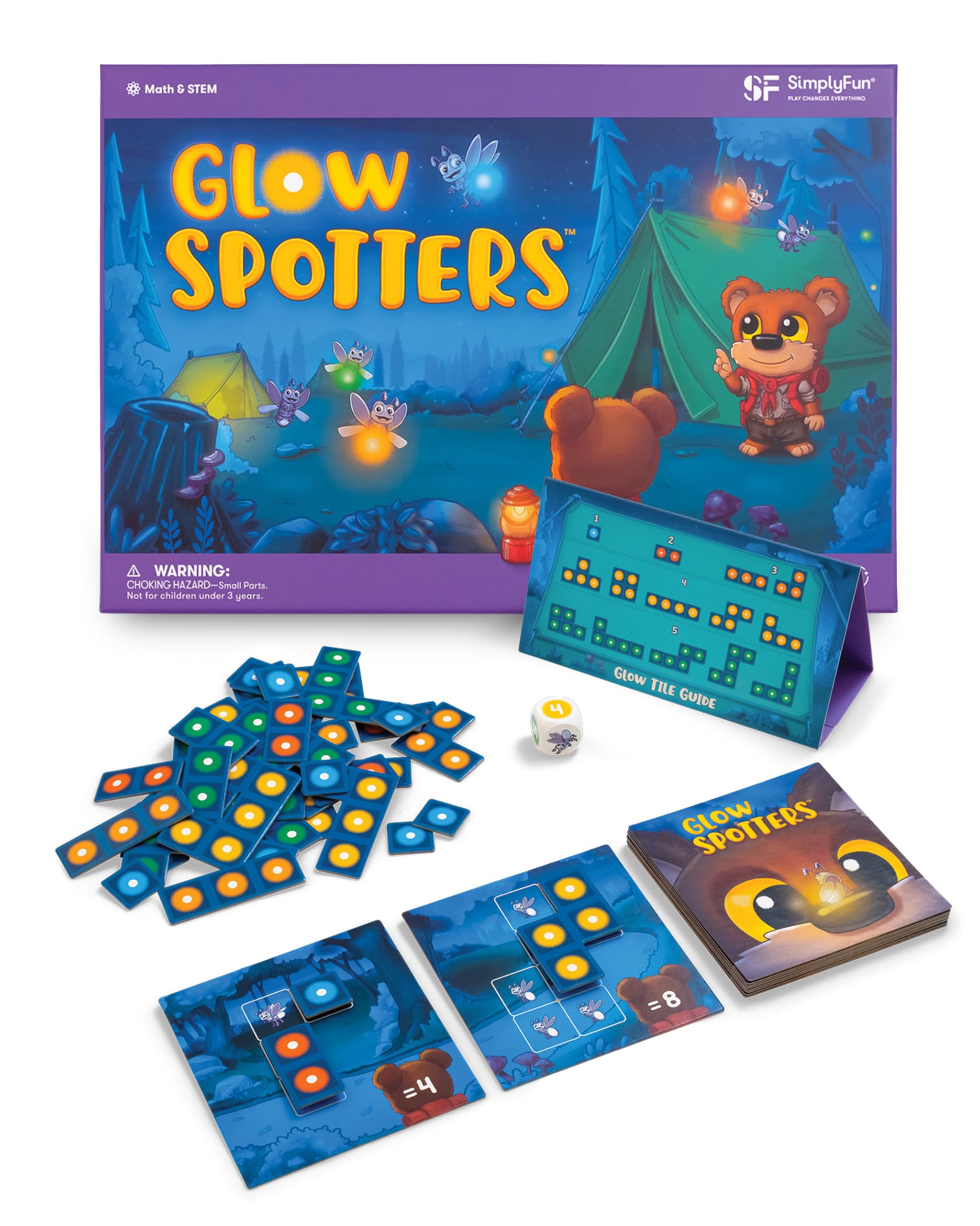 Amazon.com: SimplyFun Glow Spotters - A Visual and Adventurous Math ...