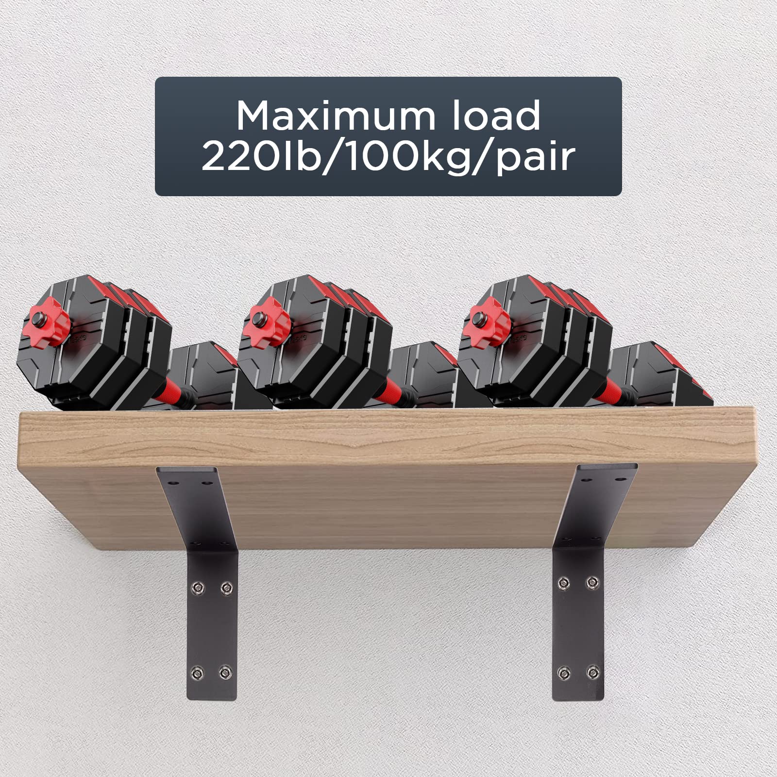 Snapklik.com : Ganggend Heavy Duty L Shelf Brackets 6x4 Inch Countertop ...