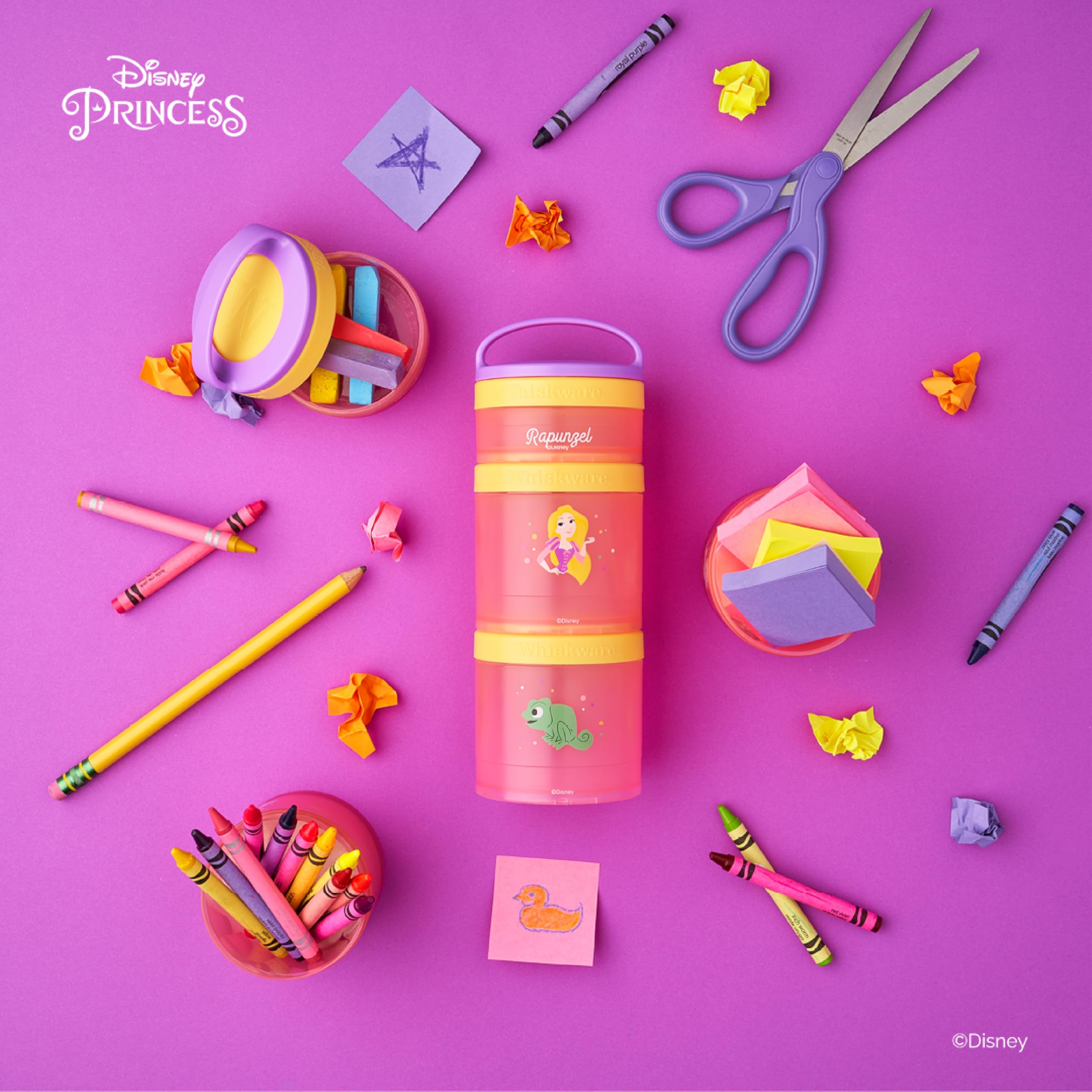 Snapklik.com : Whiskware Disney Stackable Snack Containers For Kids And ...