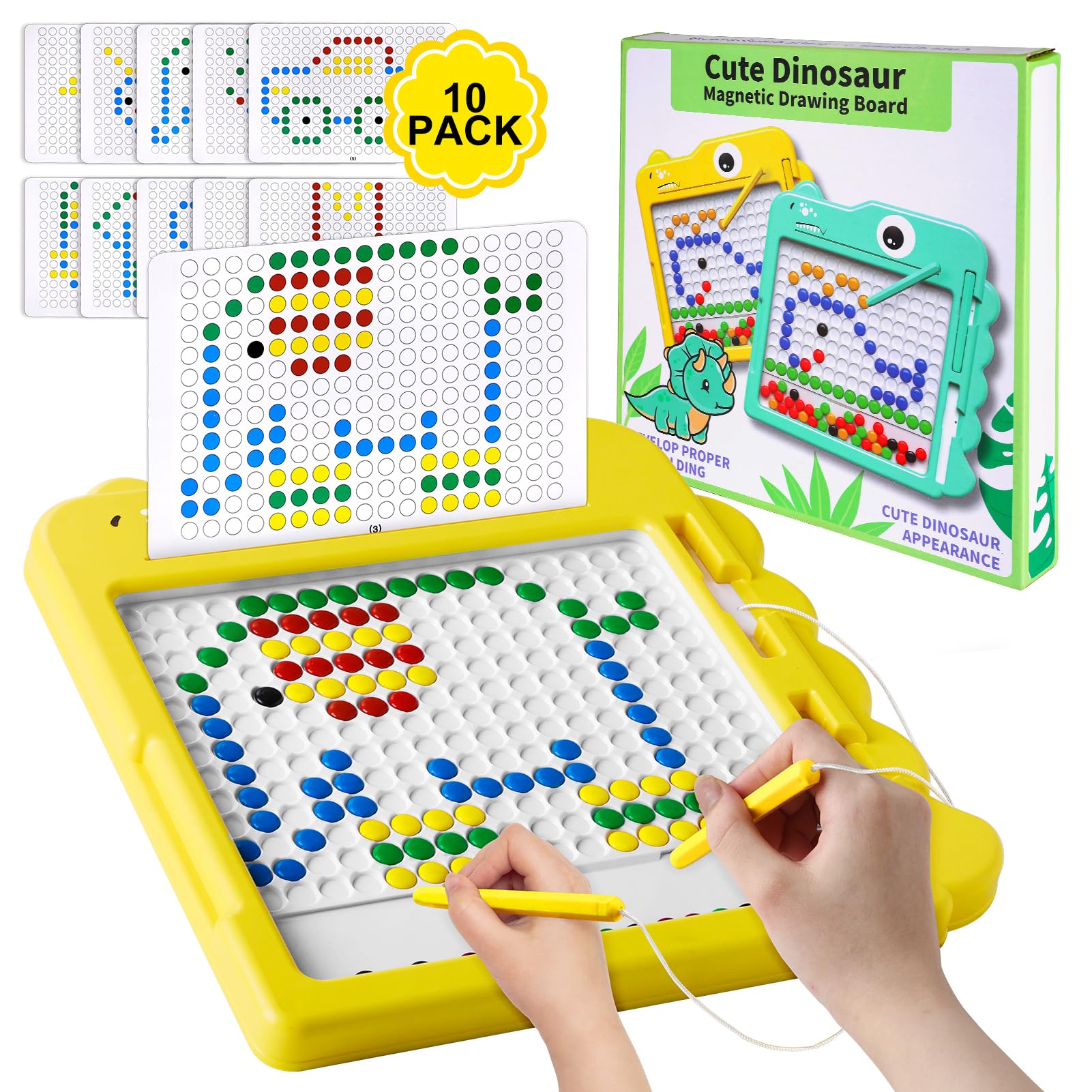 Magnetic Dots Board for Kids-Large Magnetic Drawing Board for Toddlers ...