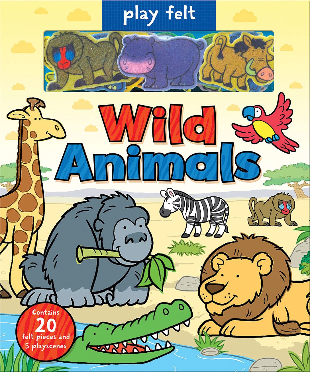 Play Felt Wild Animals - Activity Book (Soft Felt Play Books): Amazon ...