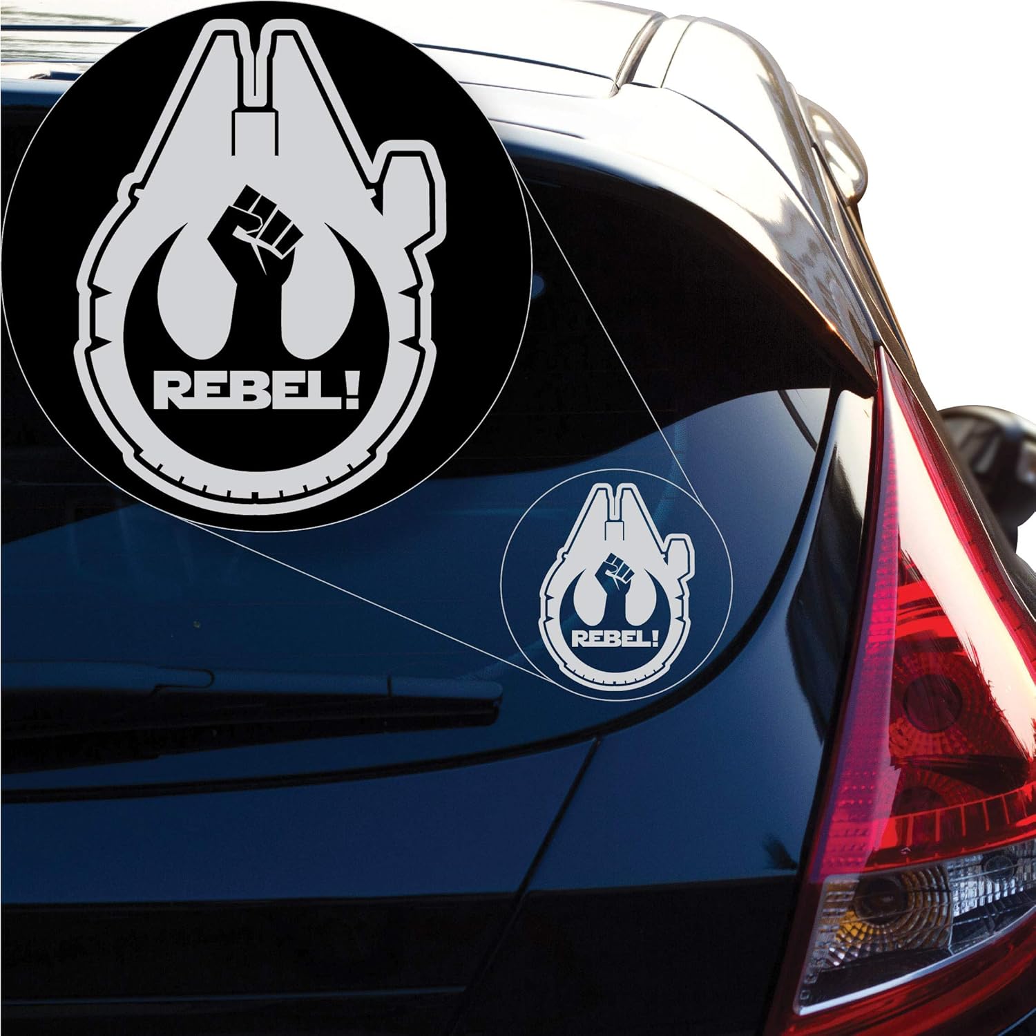 Amazon.com - Yoonek Graphics Han Solo Rebel Millenium Falcon Decal ...