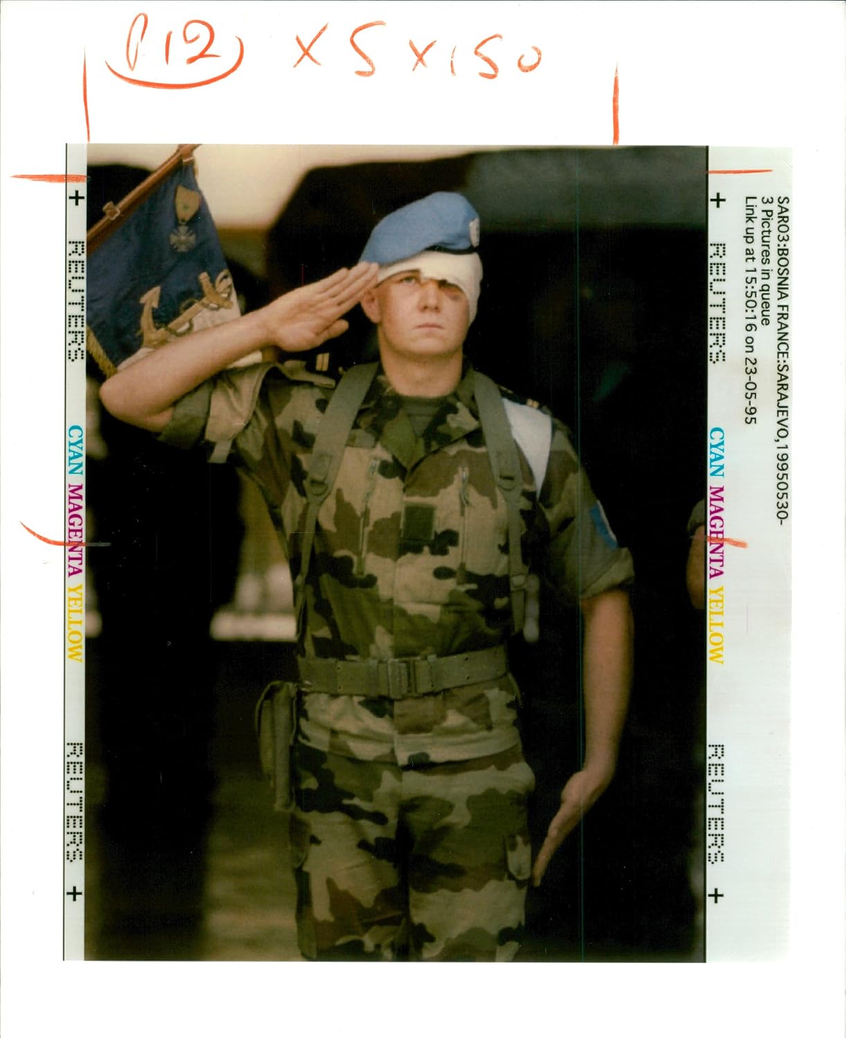 Amazon.com: Vintage photo of Lieutenant Bruno Huelin with his platoon ...