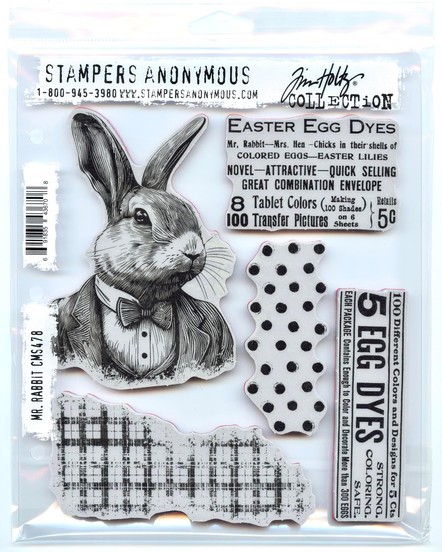 Amazon.com: Tim Holtz Cling Stamps Curator - CMS493 : Arts, Crafts & Sewing