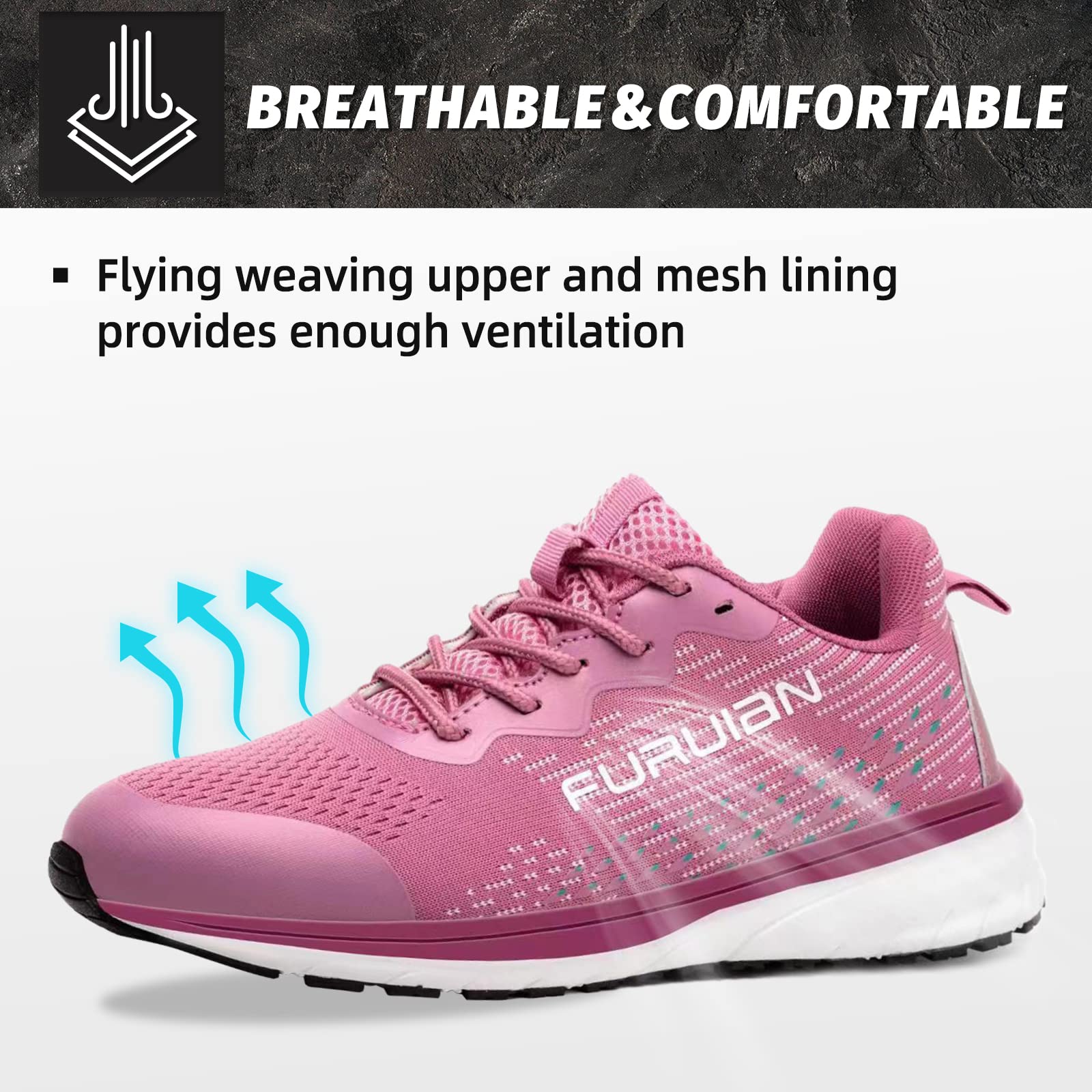 Snapklik.com : Steel Toe Shoes For Women Lightweight Safety ...