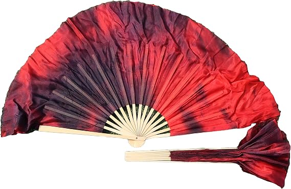 Amazon.com: Winged Sirenny Pairs Short Silk Flutter Folding Fan for ...