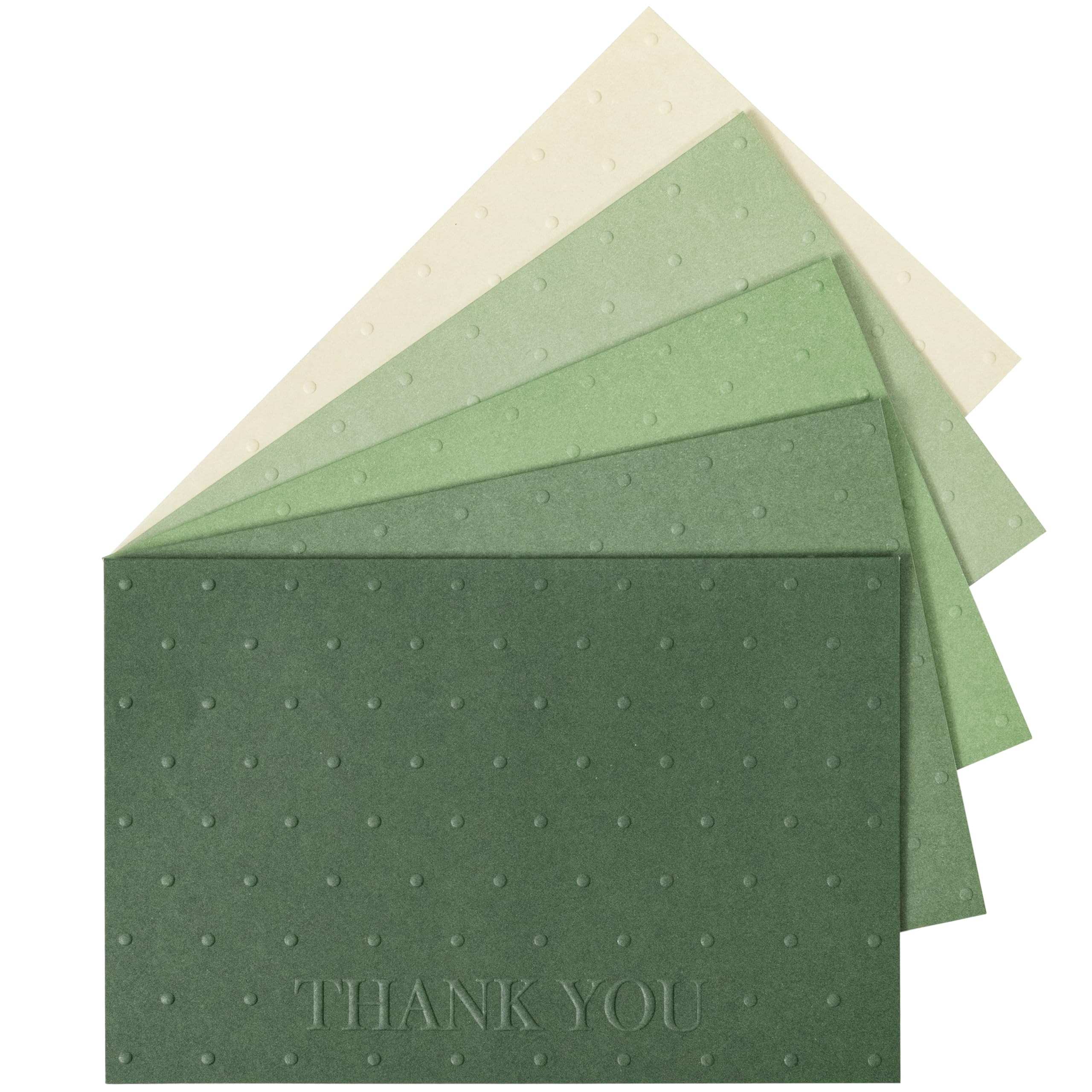 Snapklik.com : Crisky Embossed Dots Thank You Cards (25 Pack)